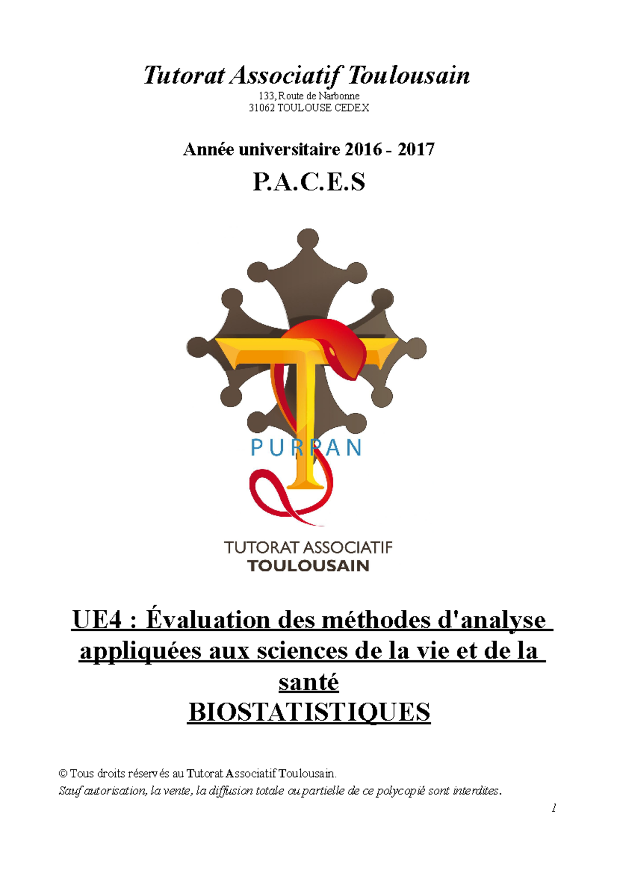 Tutorat Associatif Toulousain Paces UE4 ( PDFDrive ) - Tutorat ...