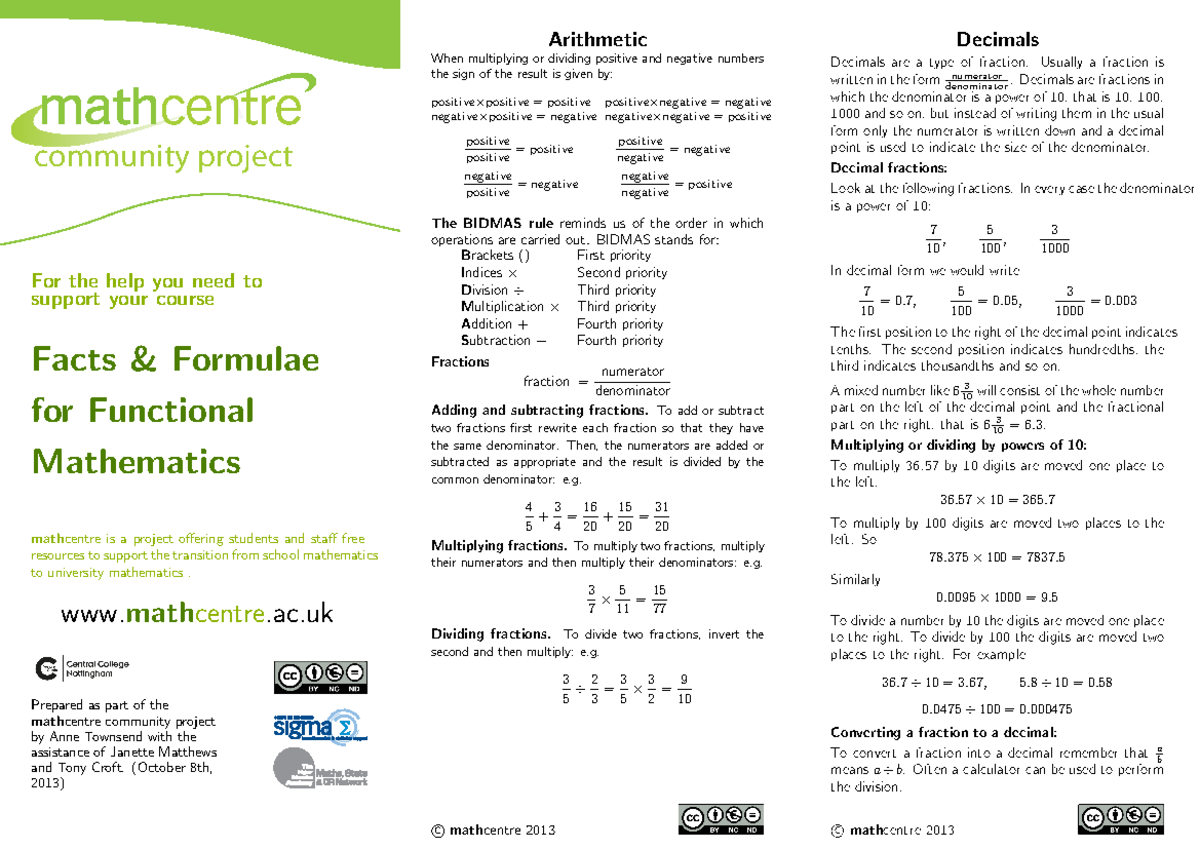 Fffunctmathweb - math sheet from our teacher - community project For ...