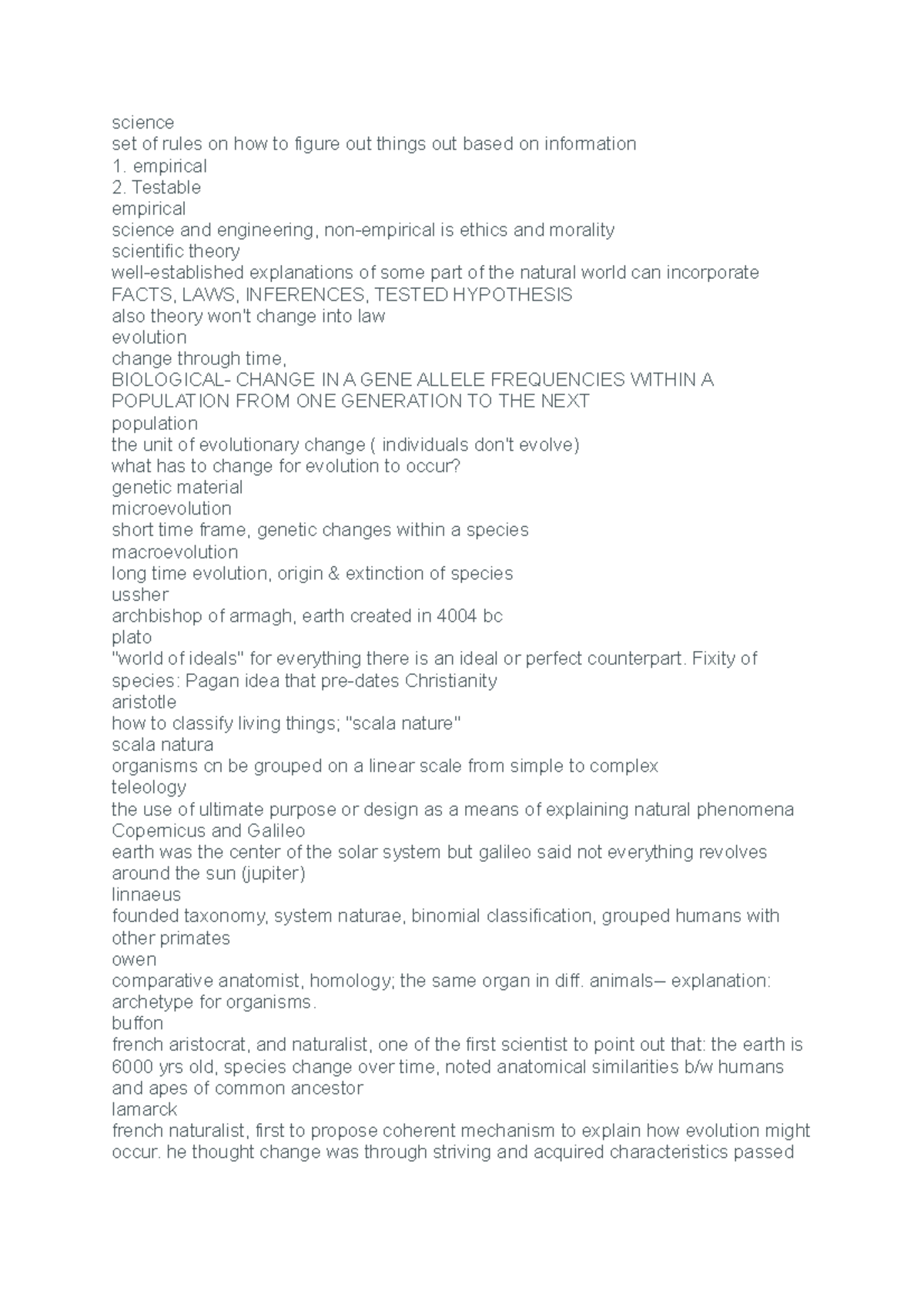 Notes For Week 1 5 Science Set Of Rules On How To Figure Out Things
