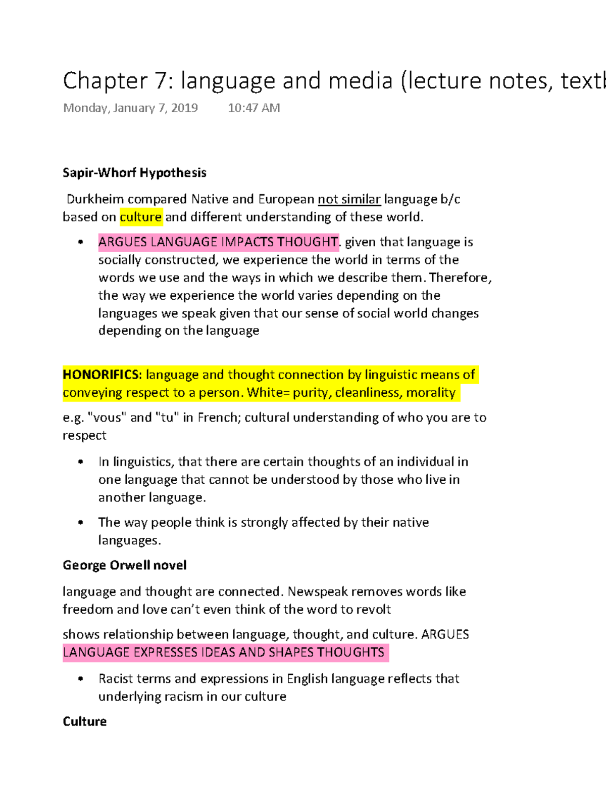 Chapter 7 language and media (lecture notes, textbook) 5.51.02 PM ...