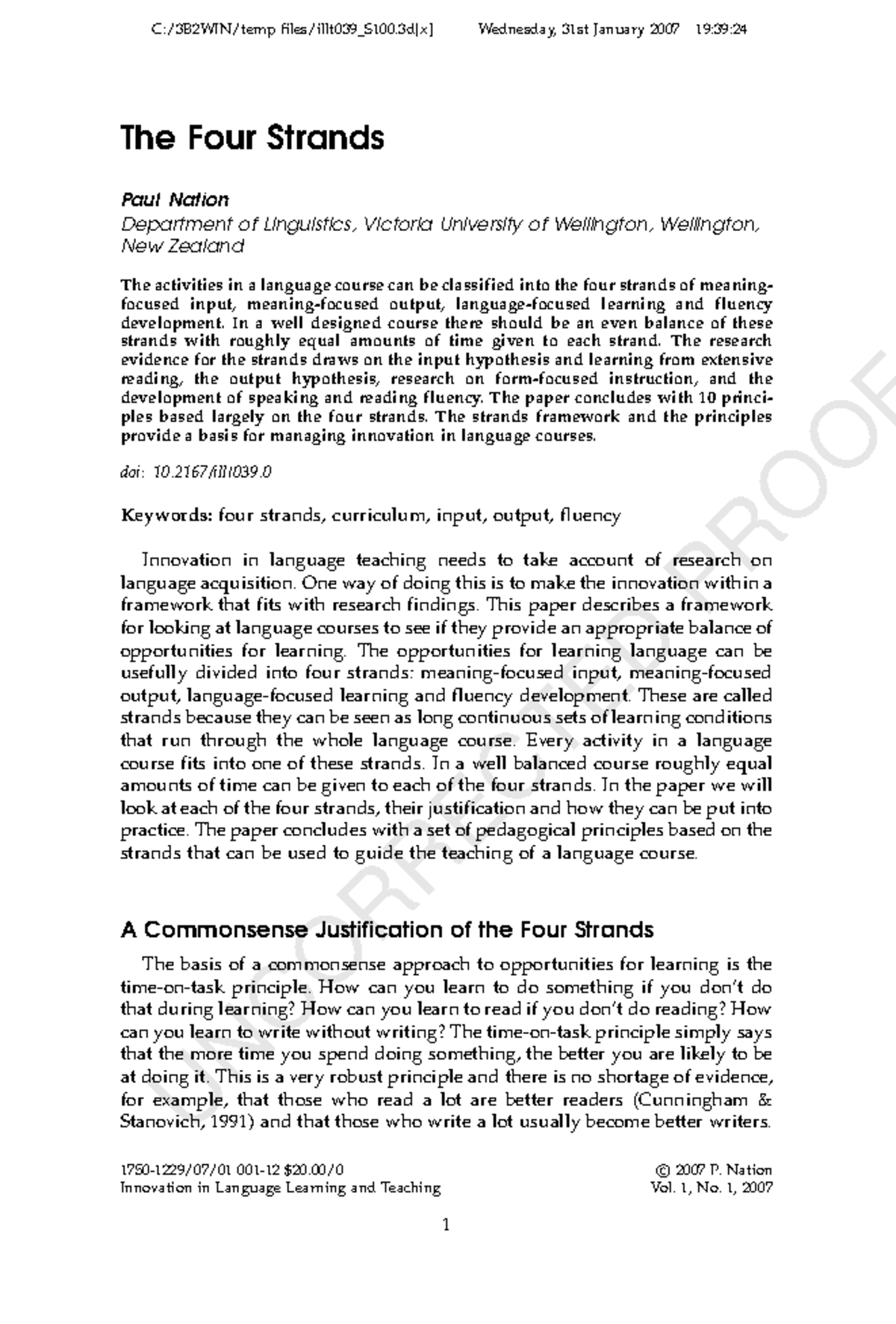 2007-Four-strands - libro - UNCORRECTED PROOF The Four Strands Paul ...