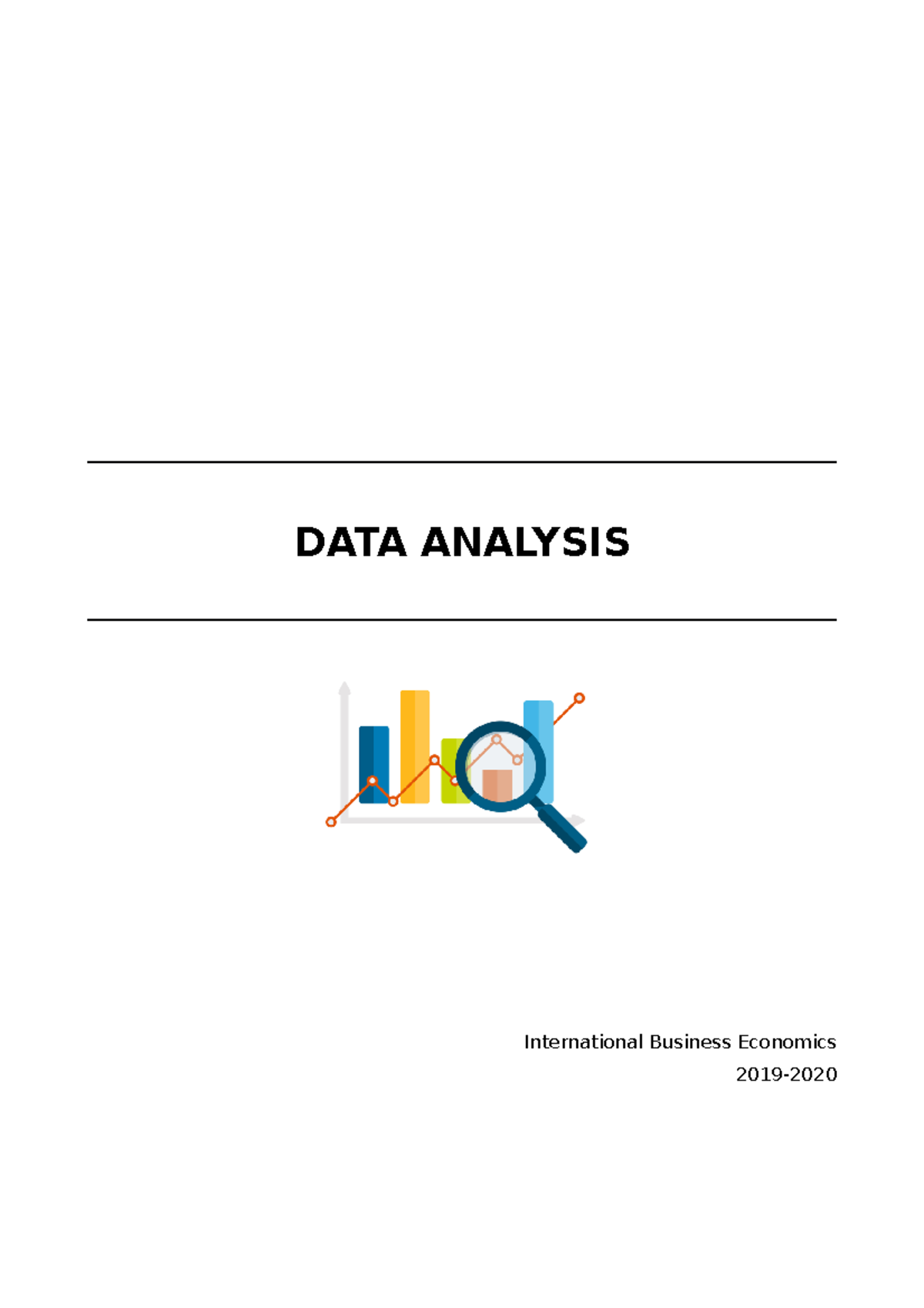 DATA Analysis - DATA ANALYSIS International Business Economics 2019 ...