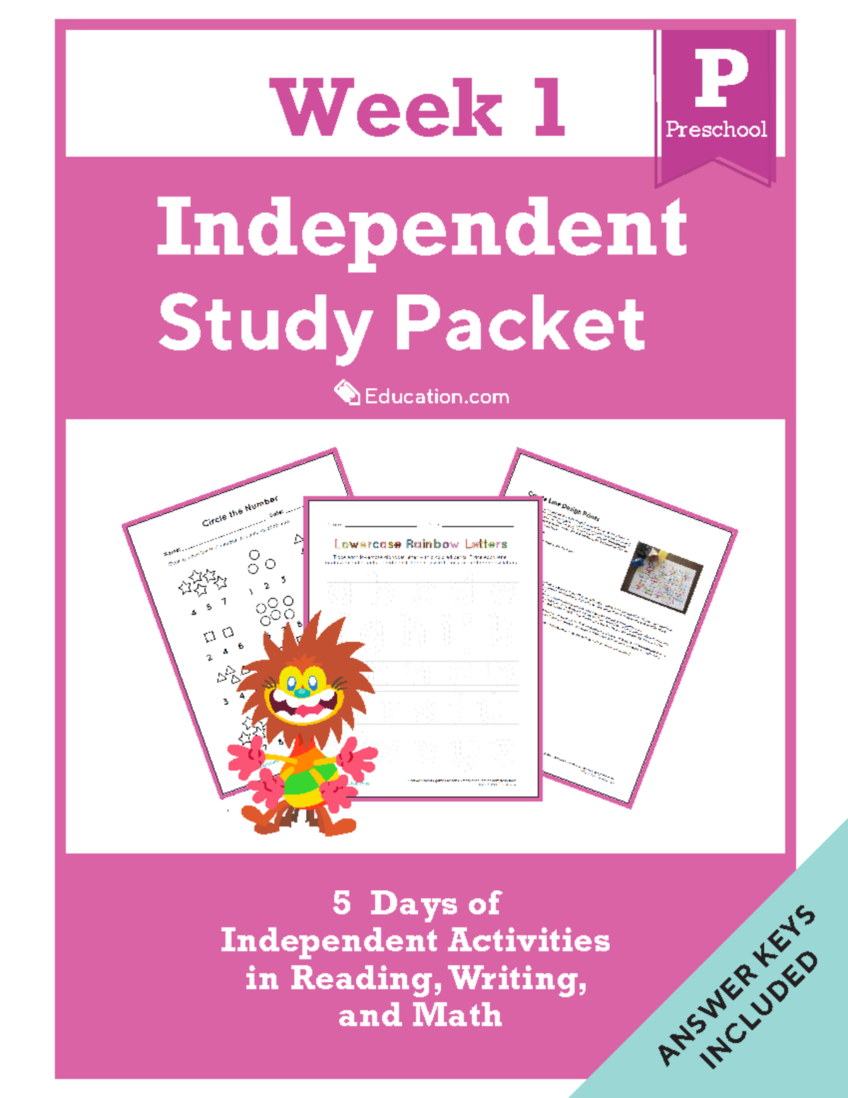 Independent study packetl week 1 - Week 1 Education Independent Study ...