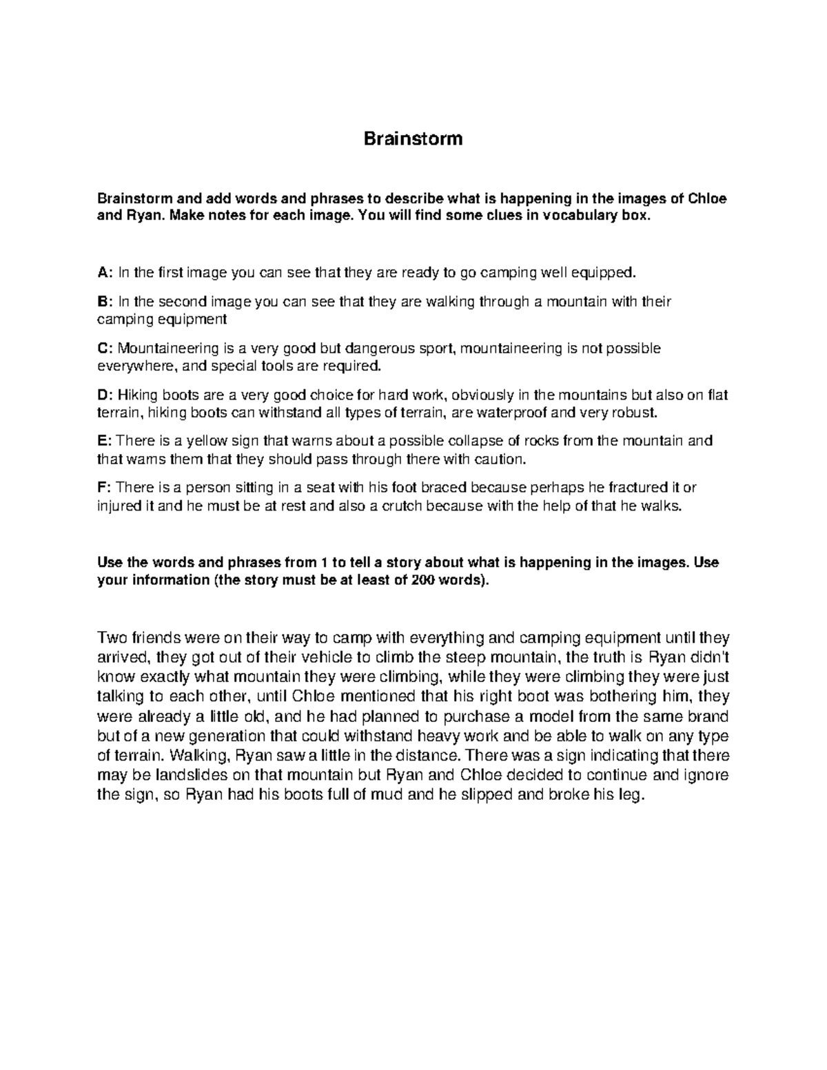 Document 156 - pitopito - Brainstorm Brainstorm and add words and ...