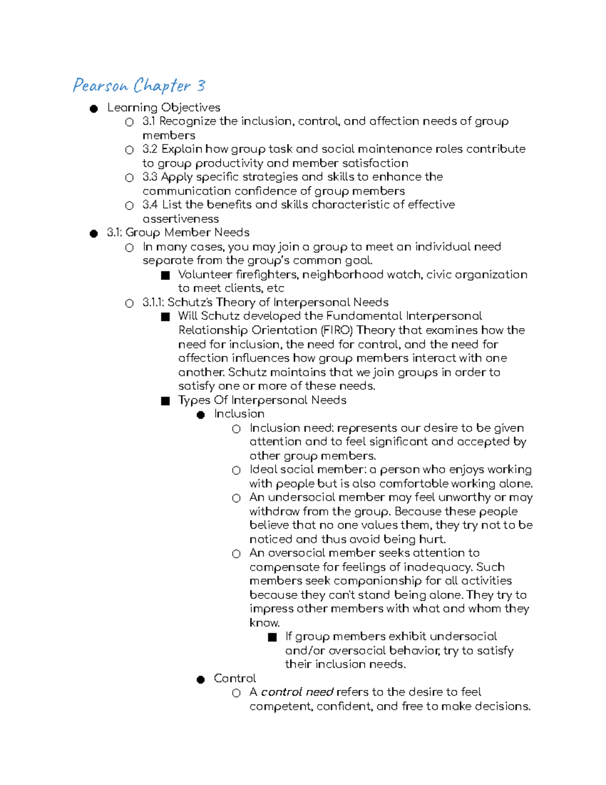Chapter 3 - CH3 - Pearson Chapter 3 Learning Objectives 3 Recognize the ...