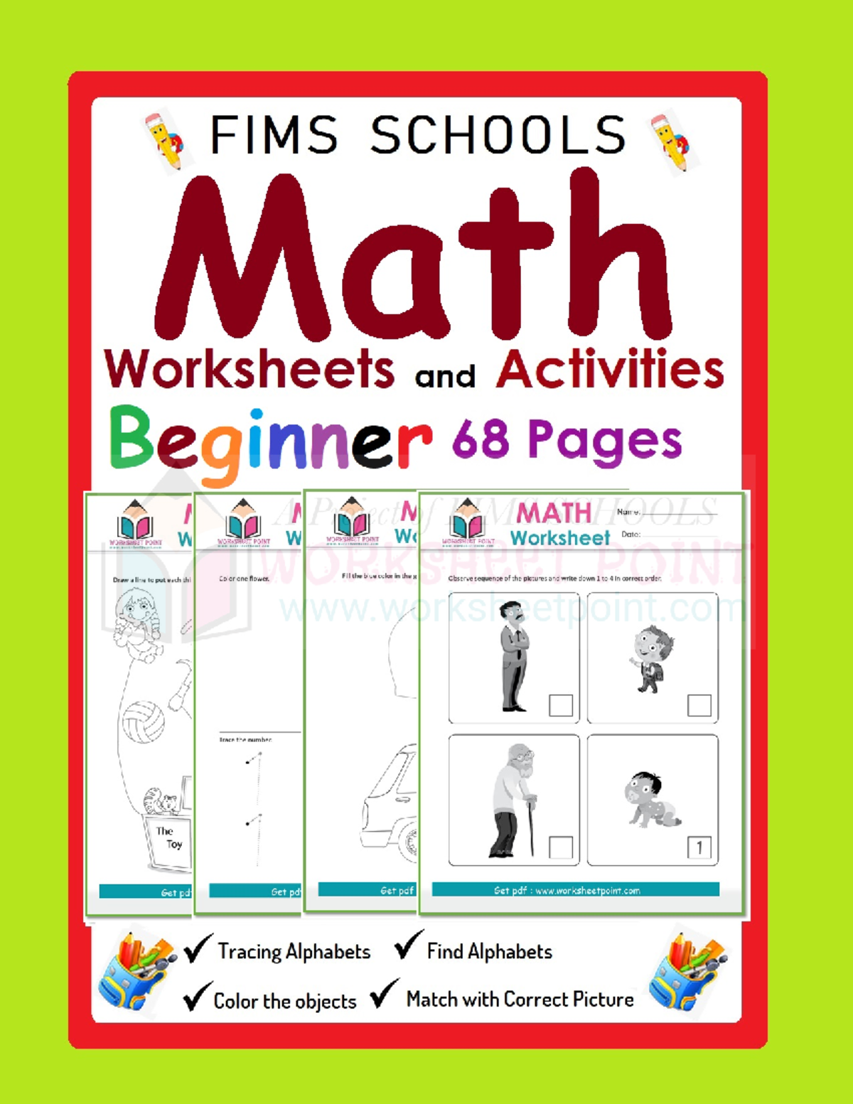 Math Workbook Beginner - FIMS SCHOOLS Math Worksheets and Activities Beginner 68 Pages MATH Name ...