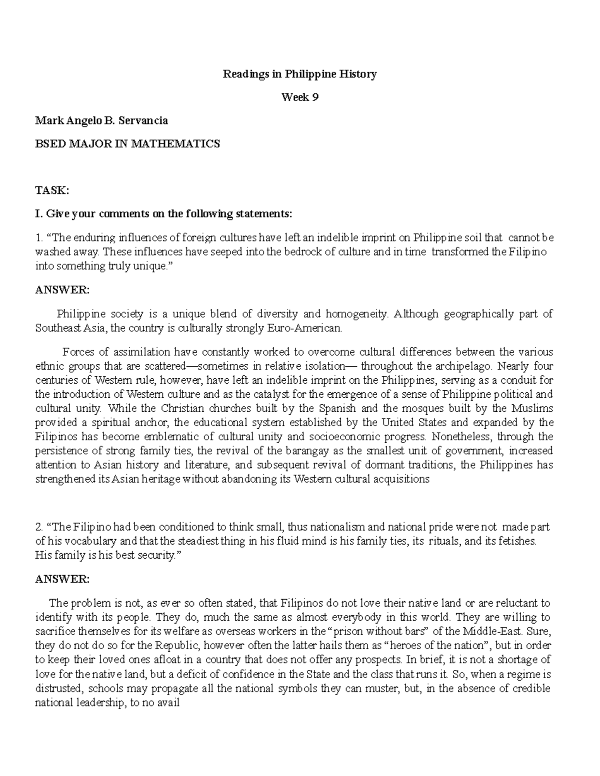 History-Module-7 - history - Readings in Philippine History Week 9 Mark ...