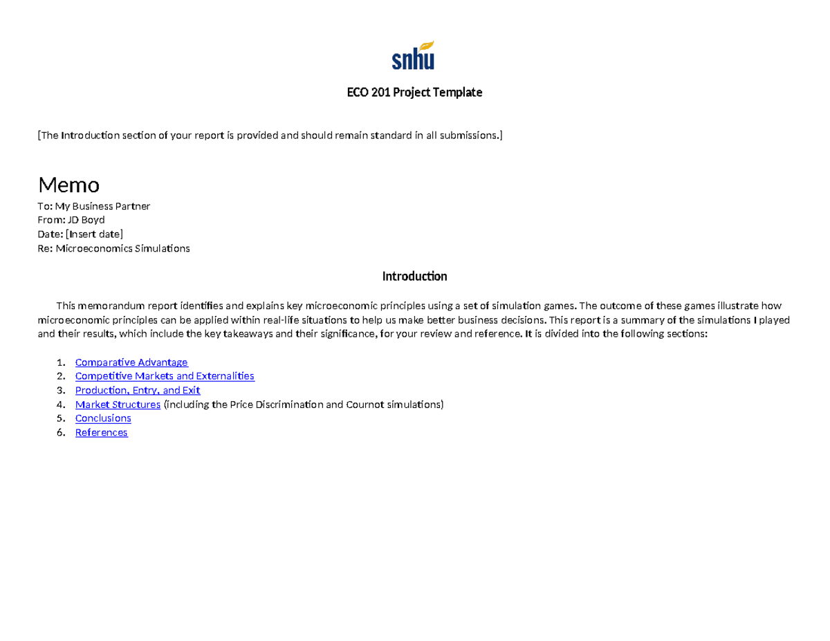 ECO 201 Project module 4 - ECO 201 Project Template [The Introduction ...