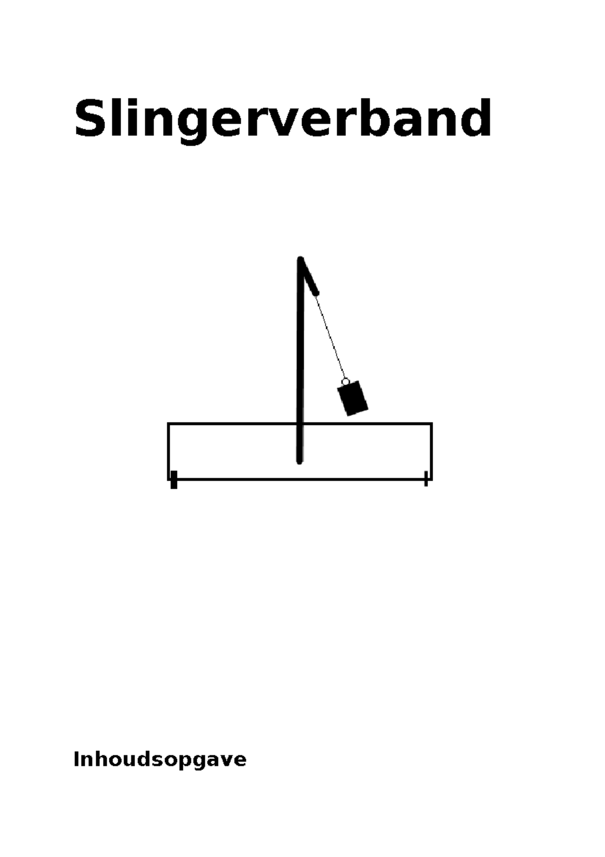 Slingerverband - Excel - Slingerverband Inhoudsopgave - Studeersnel