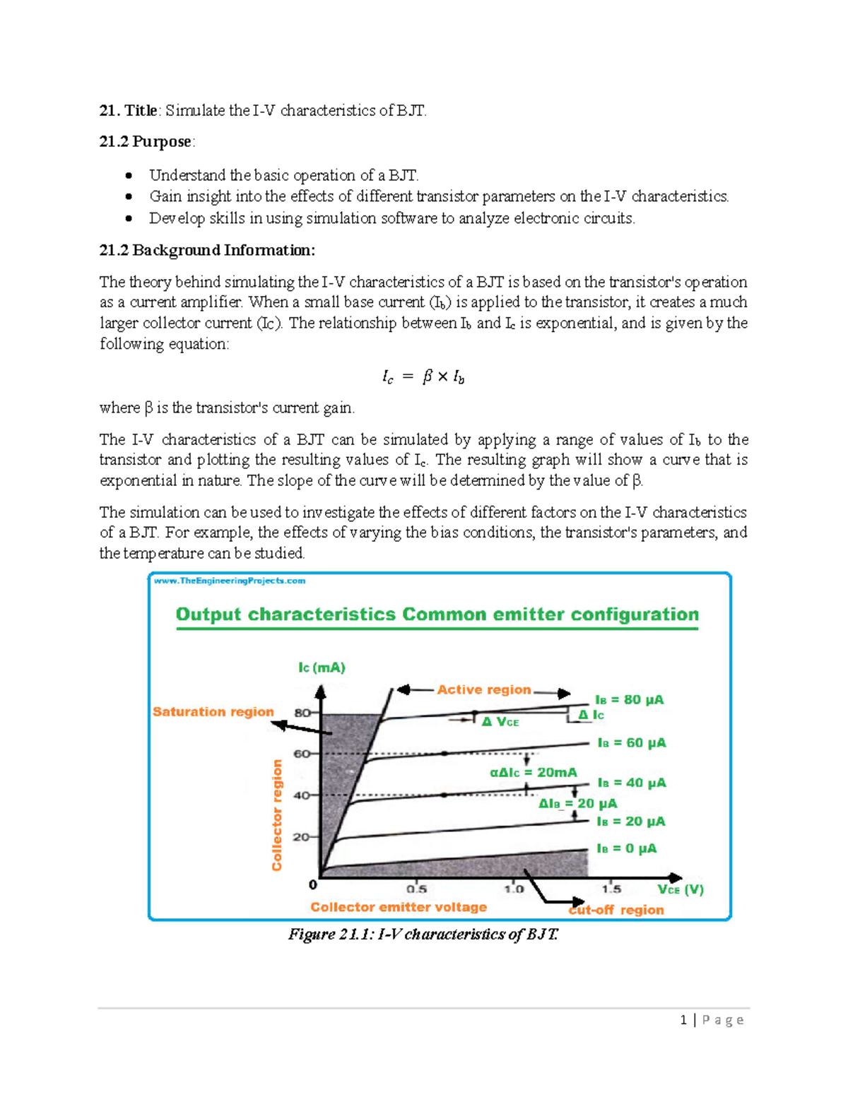 21. V-I BJT - 1. Basic circuit analysis concepts 2. Different types of circuit simulators 3 ...