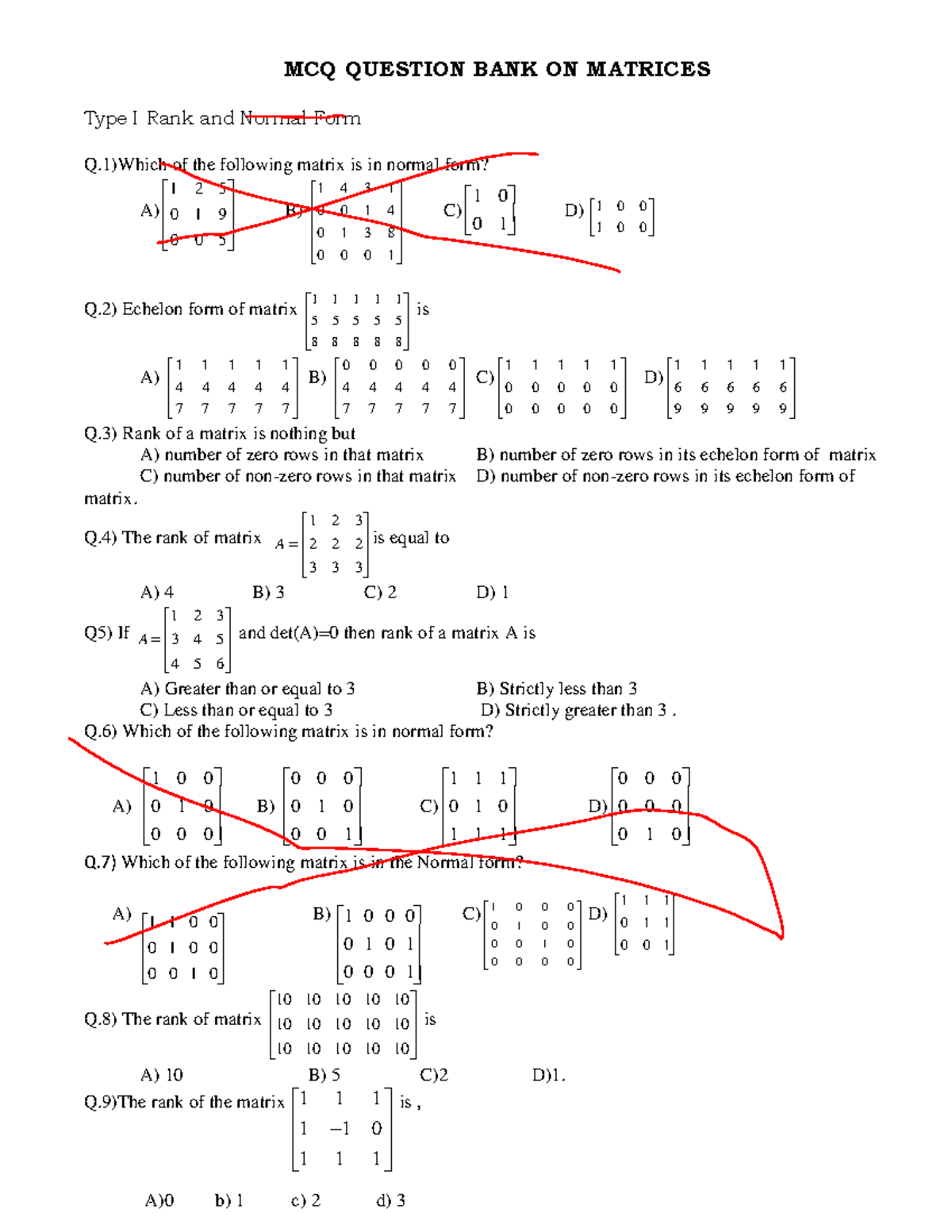MCQ mth165 U1.(set 2)pdf - ####### ####### - Studocu