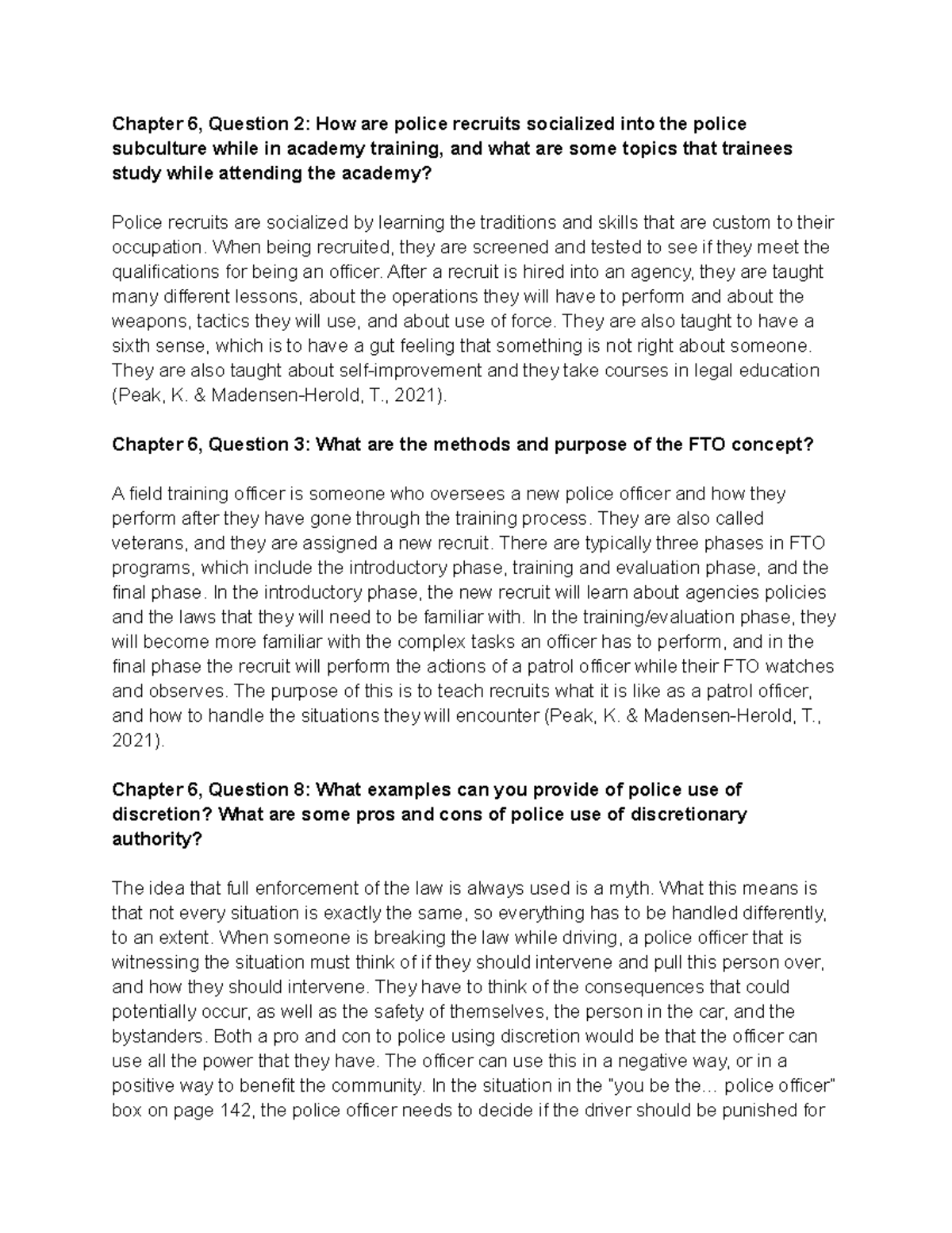 SAA week 3 - intro to criminal justice SAA assignment week 3 teacher ...