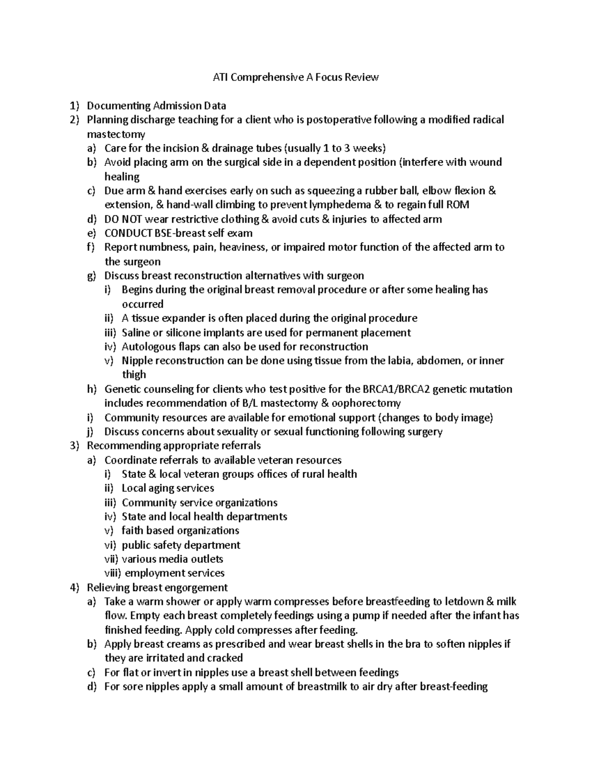 ATI Comprehensive A Focus Review - ATI Comprehensive A Focus Review ...