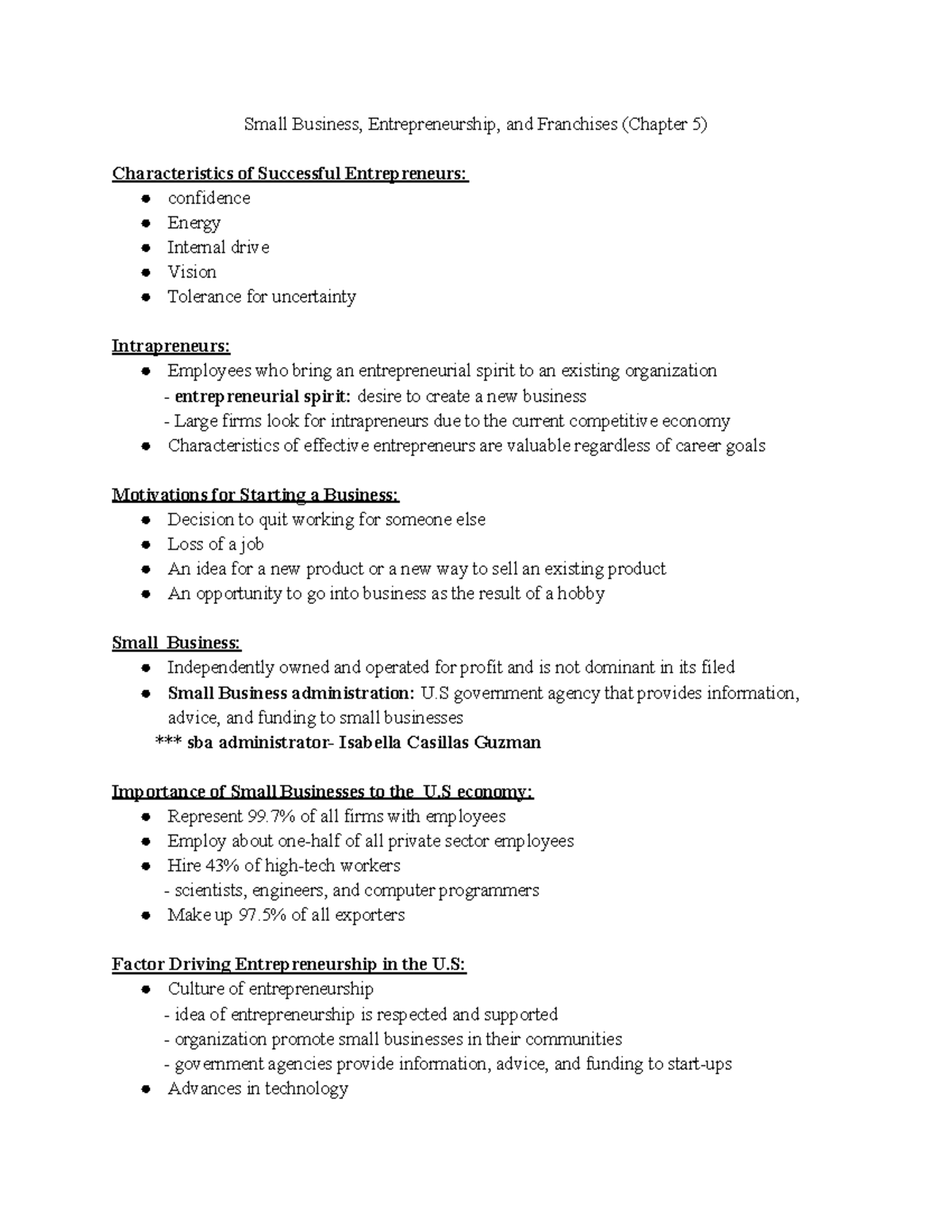 Understanding the Management Process (Chapter 6) - Small Business, Entrepreneurship, and ...