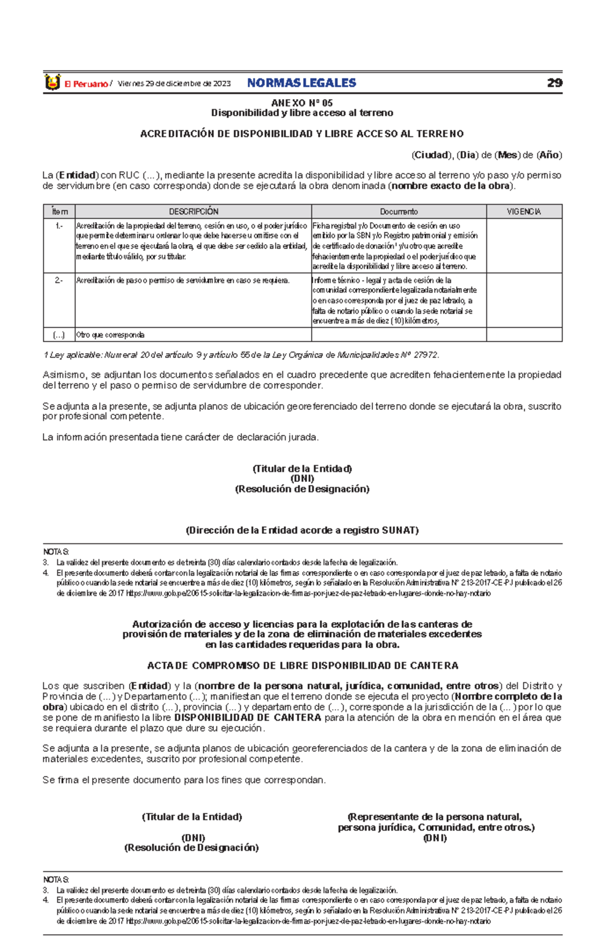 Anexo 5-directiva-n-017-2023-cg-gmpl - El Peruano /Viernes 29 de ...