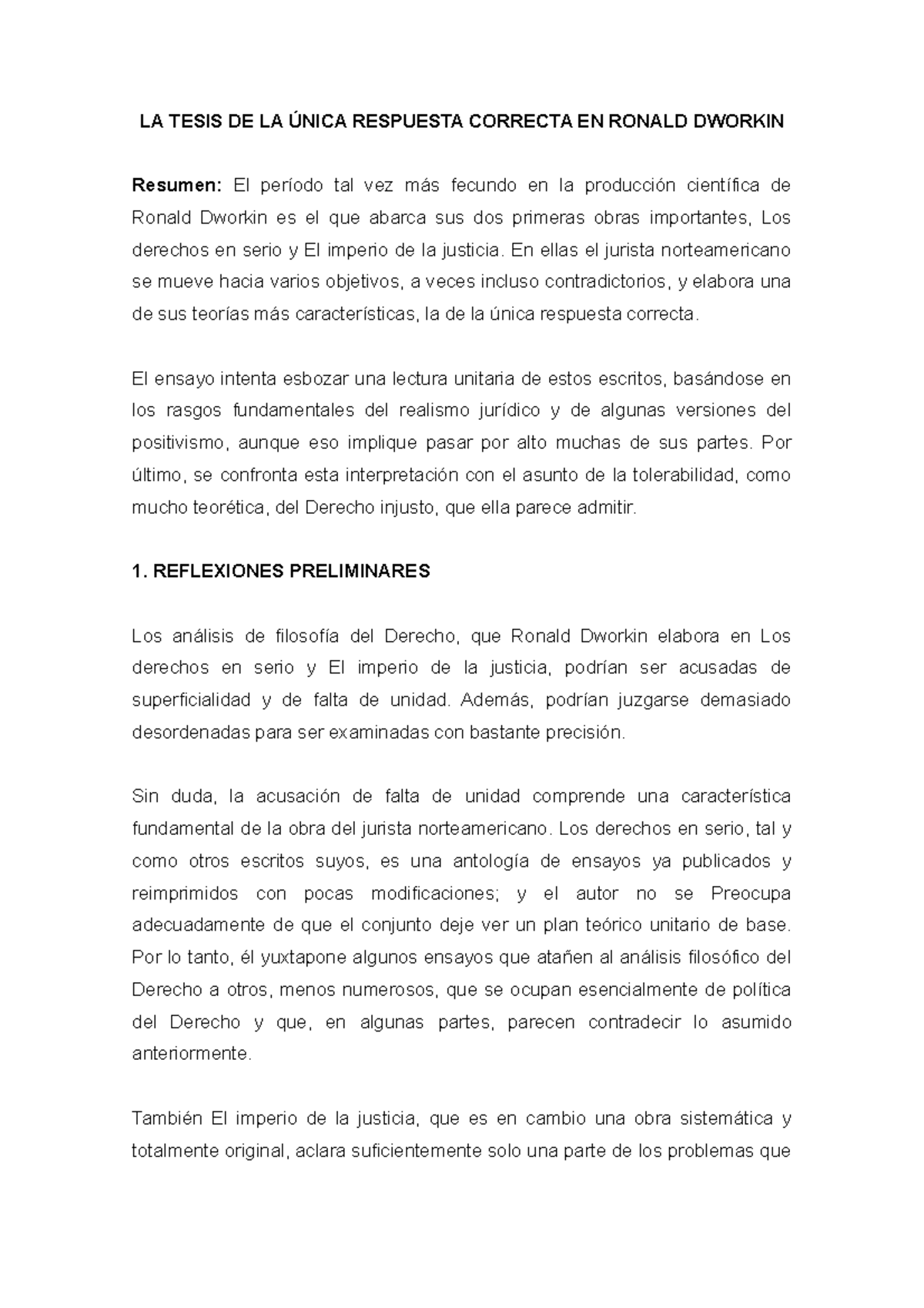 Trabajo DE Investigacion DE Tesis DE LA Única Respuesta Correcta EN ...