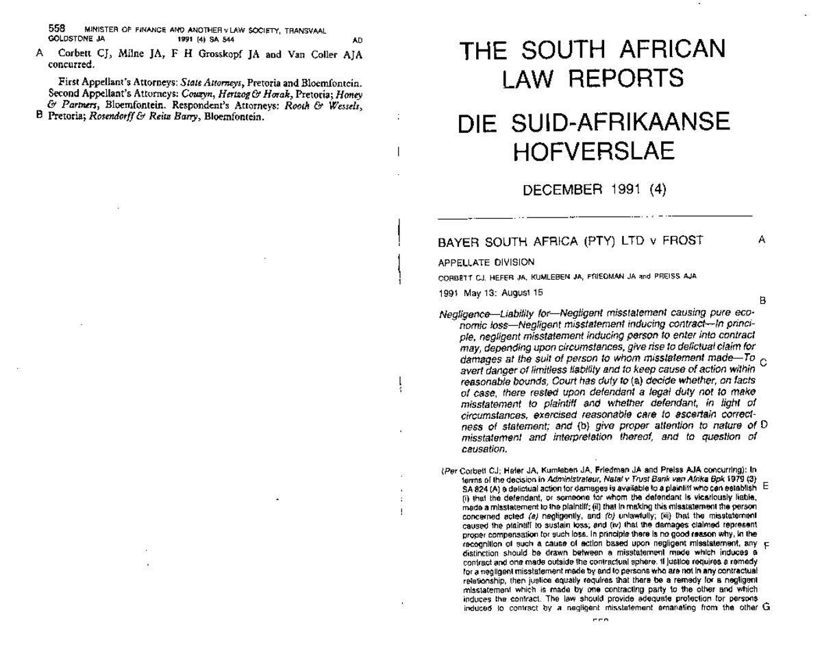 Bayer Case - idk - LLB 98680 - Studocu