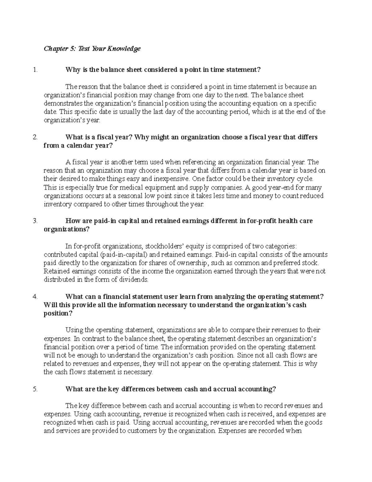 Integrated Case Analysis Two Chapter 5 Test Your Knowledge Why Is integrated-case-analysis-two-chapter-5-test-your-knowledge-why-is