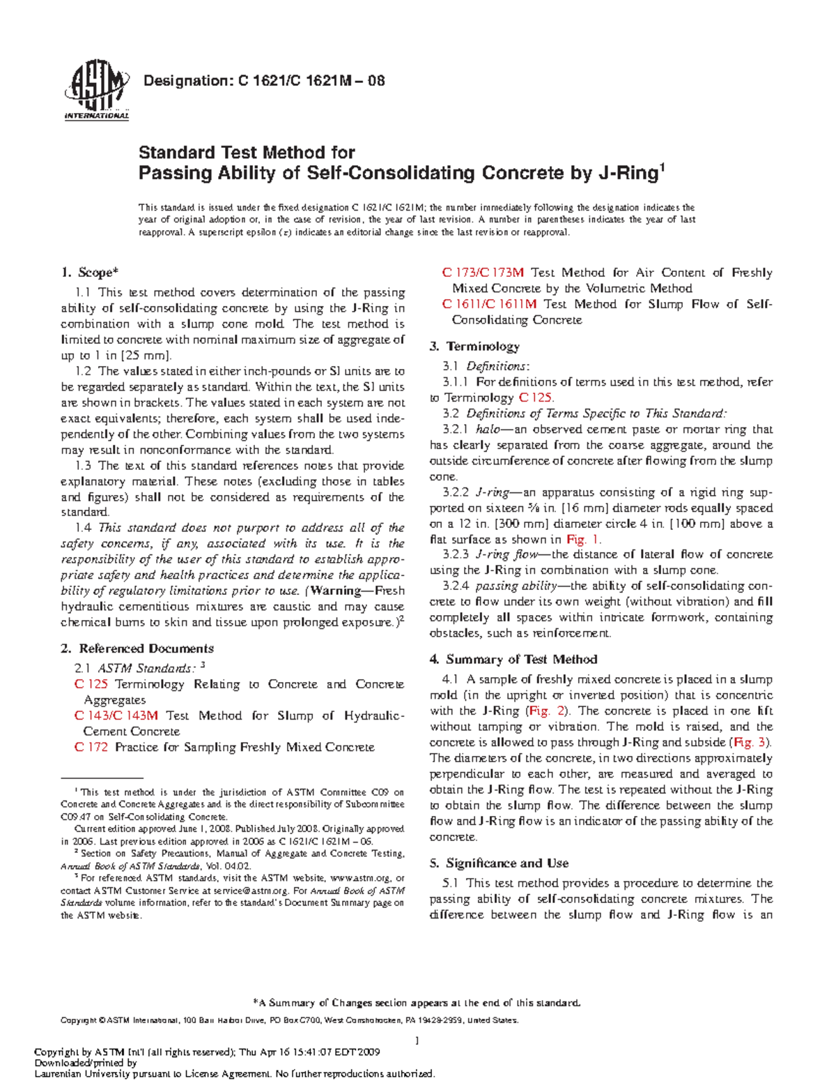 C1621 - NORMATIVA ASTM C 1621 - Designation: C 1621/C 1621M – 08 ...