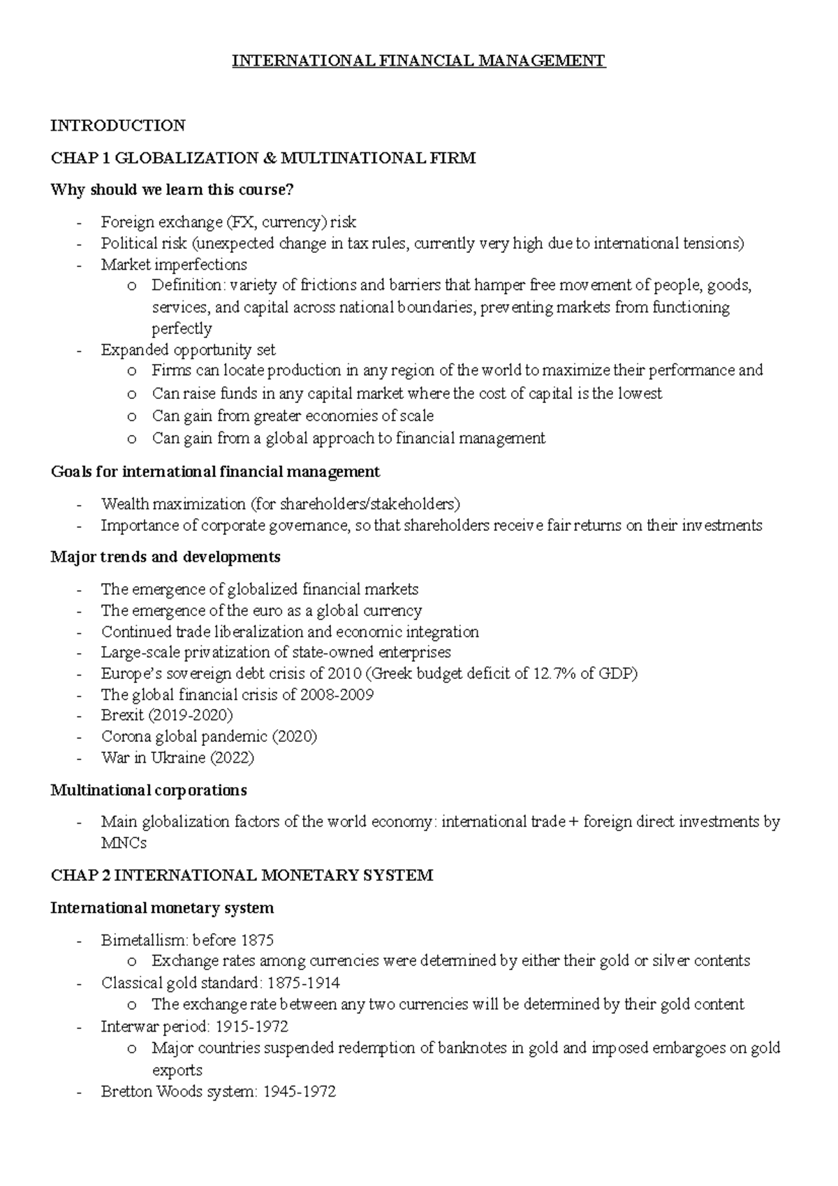International Financial Management - INTERNATIONAL FINANCIAL MANAGEMENT ...