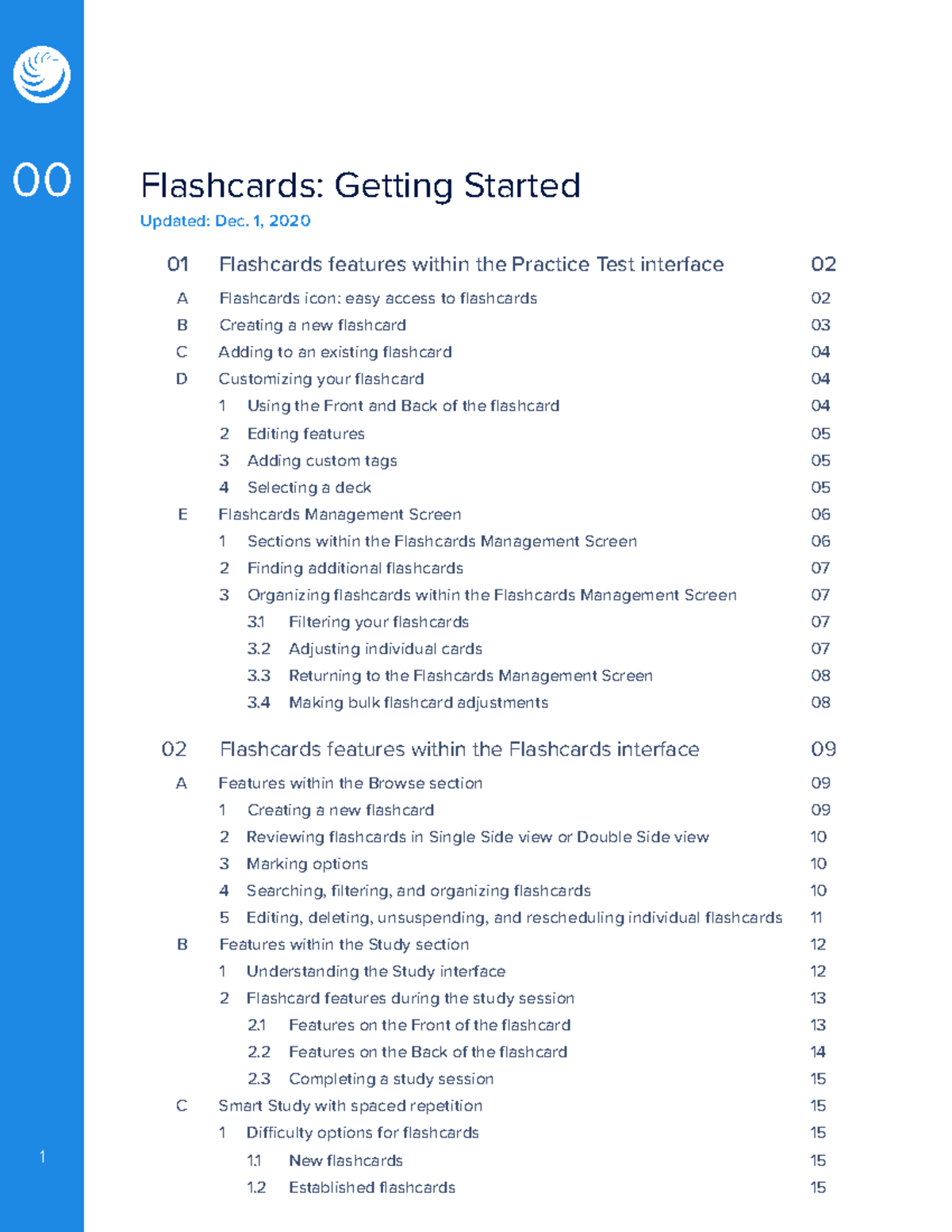 Medical Flashcard Features Glossary Manual - Flashcards: Getting ...