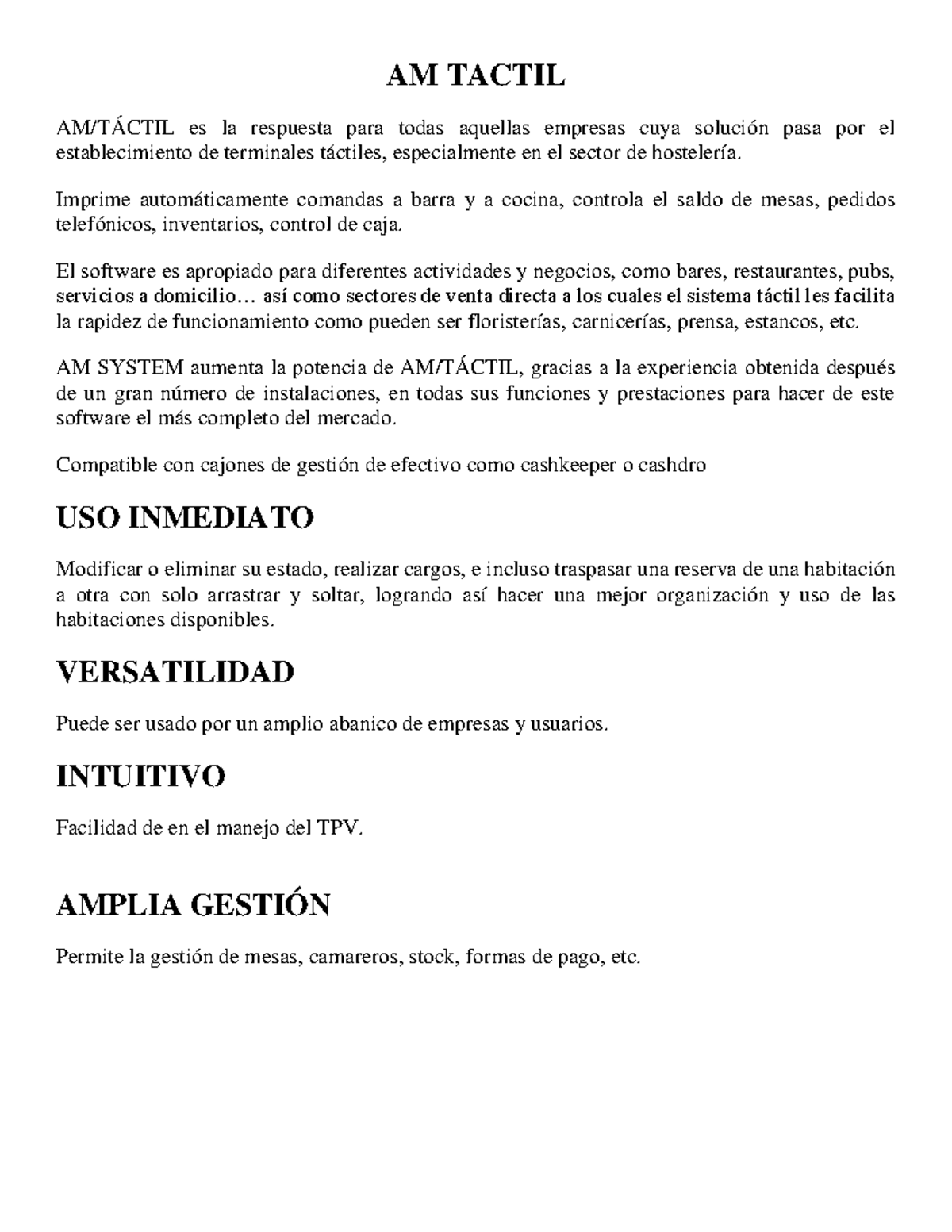 AM Tactil - bjbjbjbj - AM TACTIL AM/TÁCTIL es la respuesta para todas ...