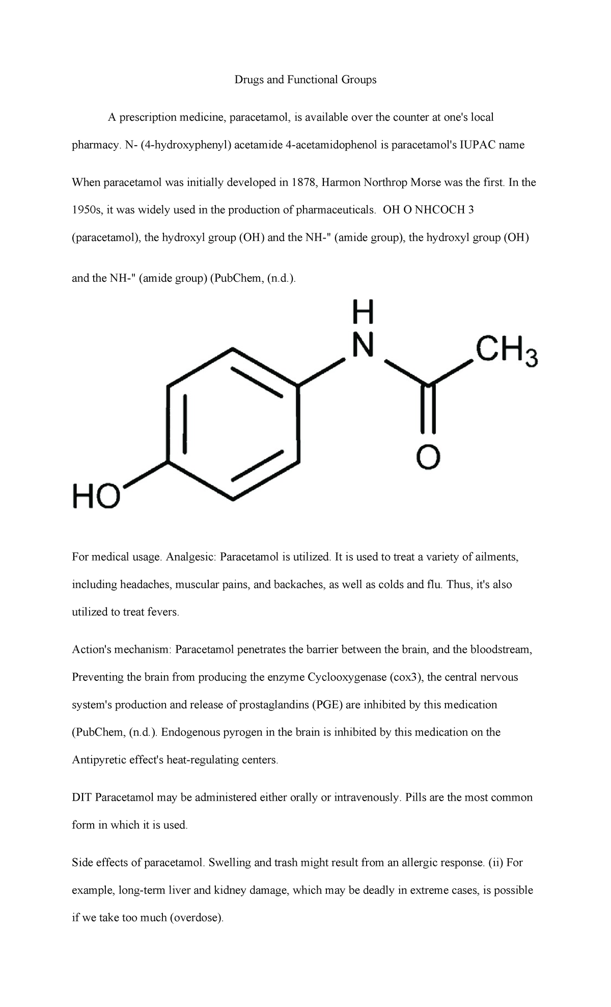 Drugs and Functional Groups wk 5 - Drugs and Functional Groups A ...