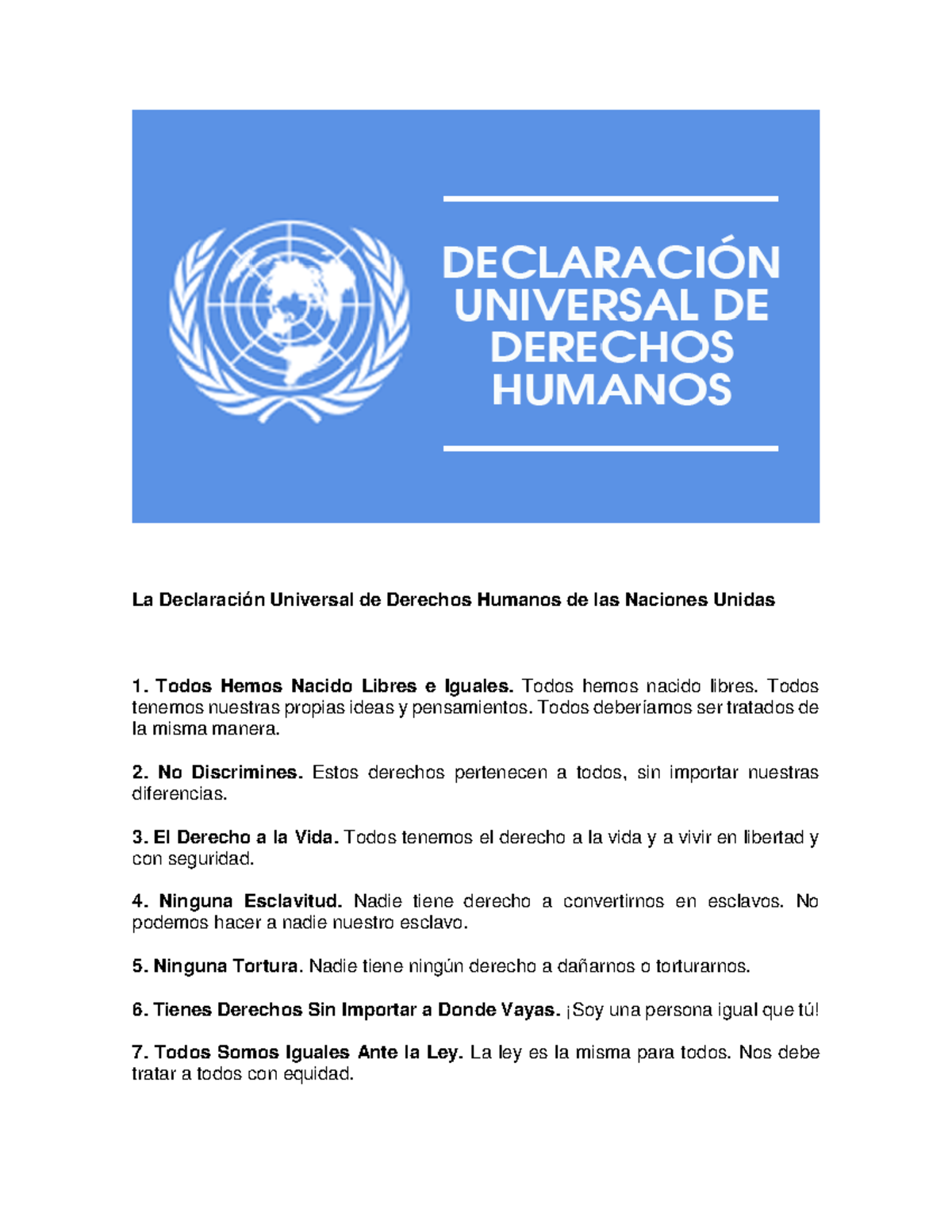 P3-DER- Lectura DE Actividad 2 - La Declaración Universal de Derechos ...