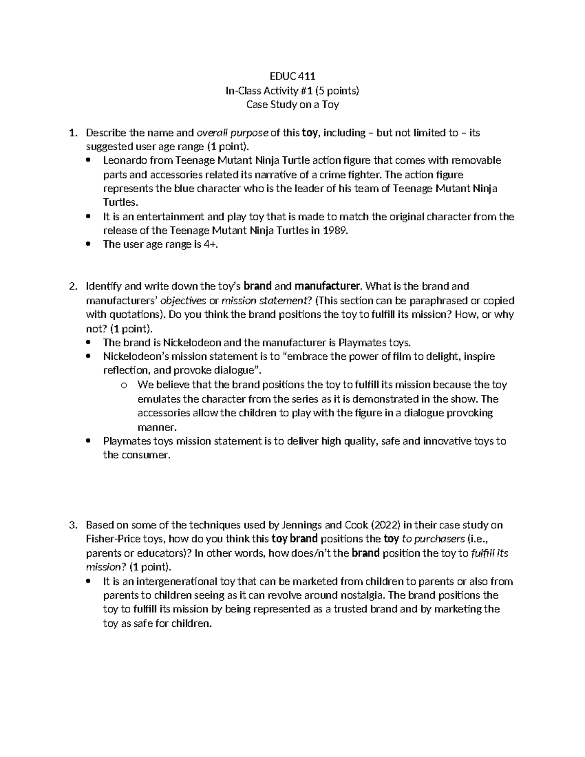 In-class Activity 1 EDUC 411 Feb 7, W24 - EDUC 411 In-Class Activity #1 ...