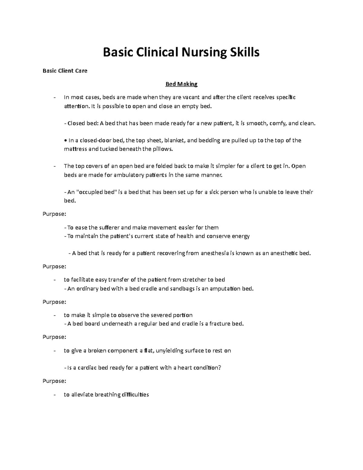 Basic Clinical Nursing Skills 09 - Basic Clinical Nursing Skills Basic ...