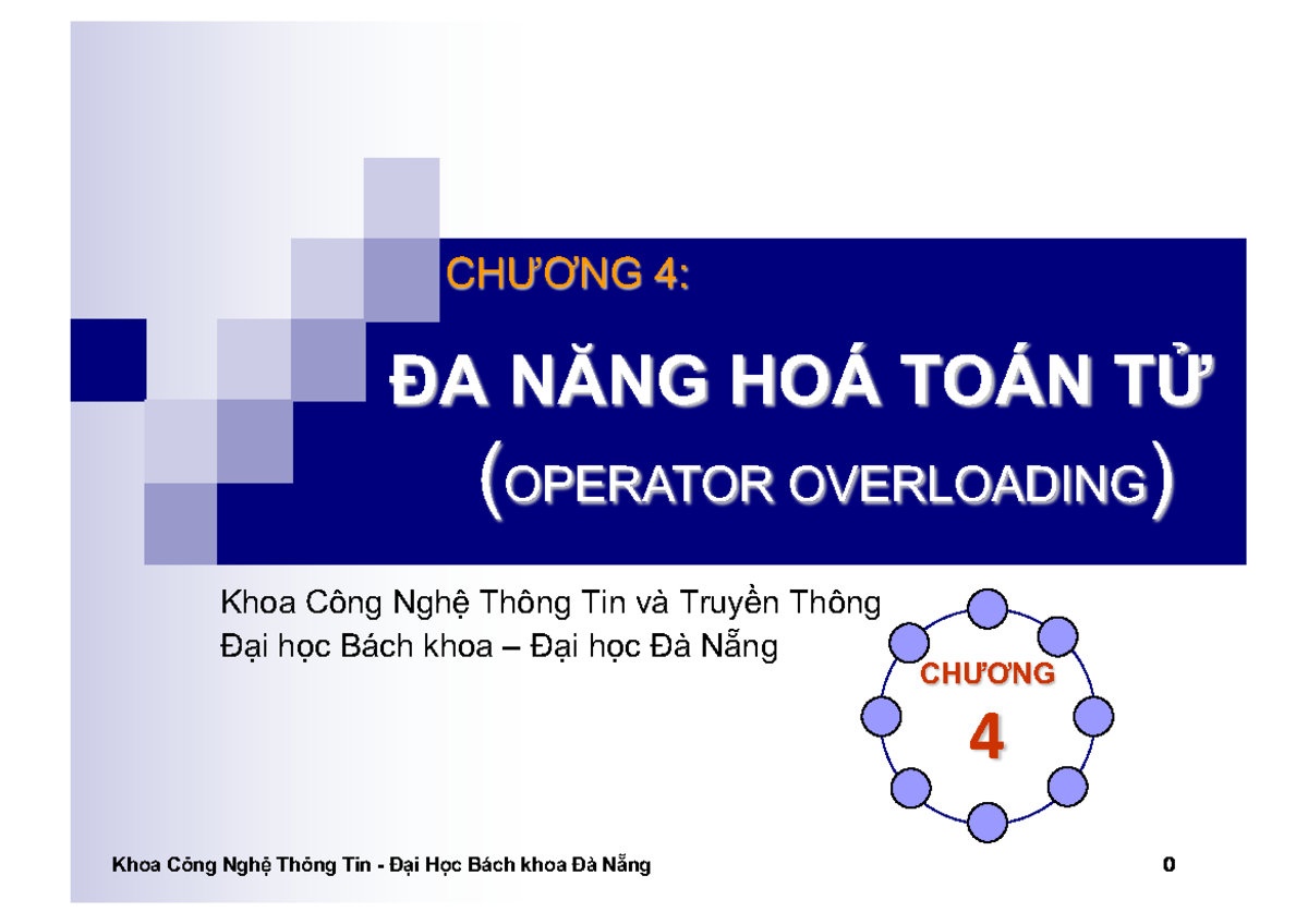 OOP4-Operator Overloading new - Kỹ thuật đo lường - Studocu
