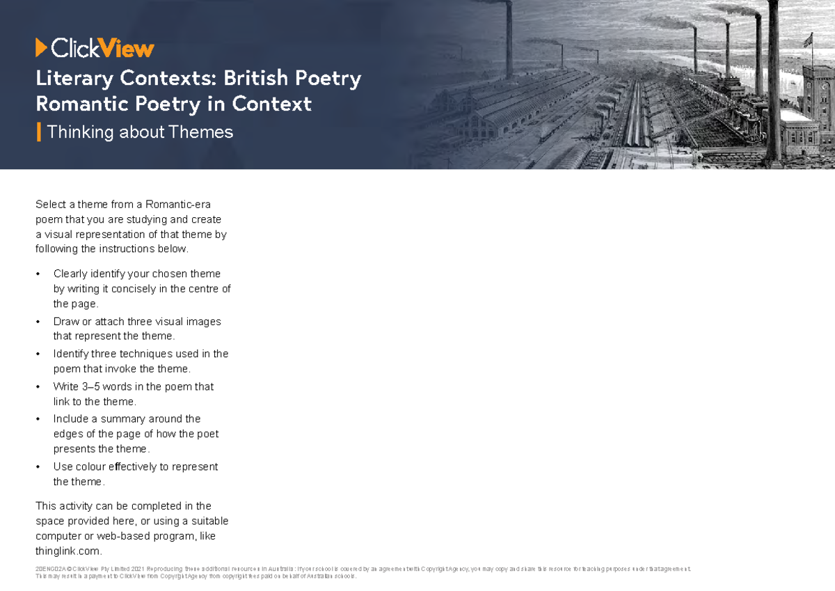 Thinking about Themes - clear description of document activities which ...