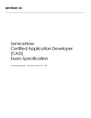 Exam-blueprint - Blueprint of the exam - ServiceNow Certified ...