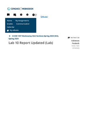 Lab 3 - Lab 3 Summary - Lab 3 Determination of a Chemical Formula ...