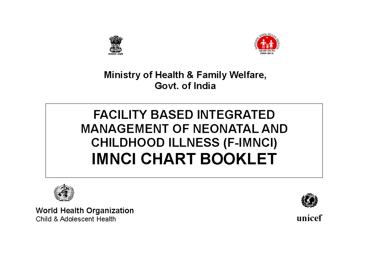 Imnci chart booklet - FACILITY BASED INTEGRATED MANAGEMENT OF NEONATAL ...