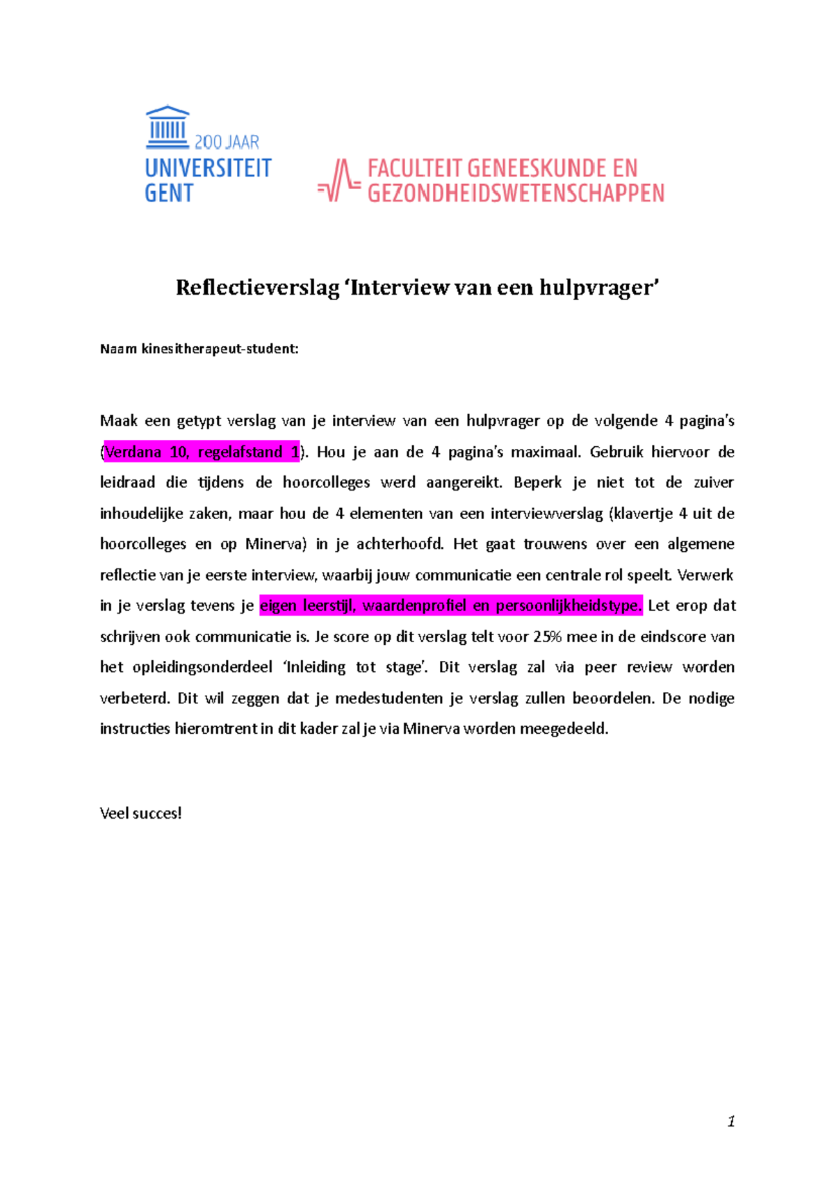 Reflectieverslag Interview van een hulpvrager - Reflectieverslag ...