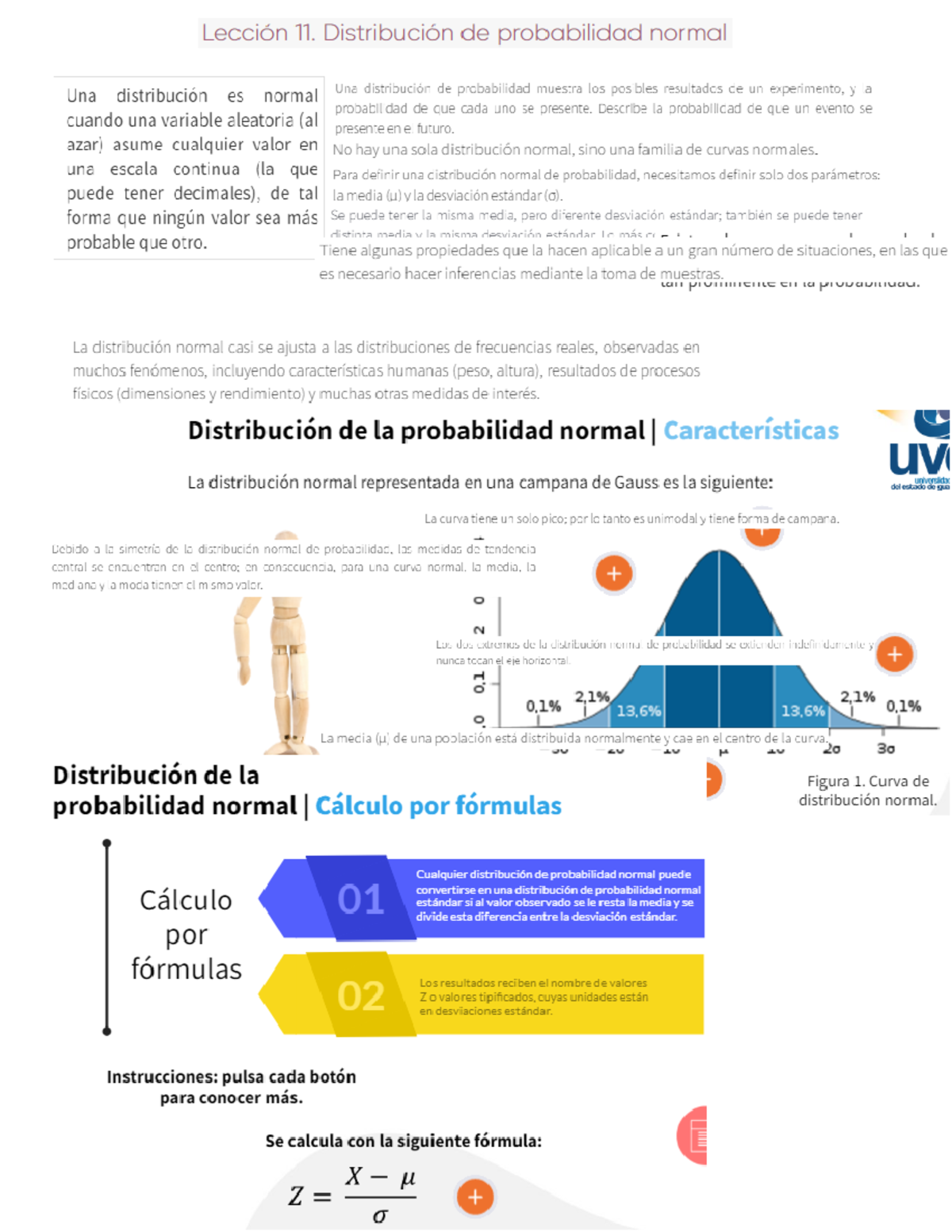 Lección 11. Distribución de probabilidad normal - Probabilidad y ...