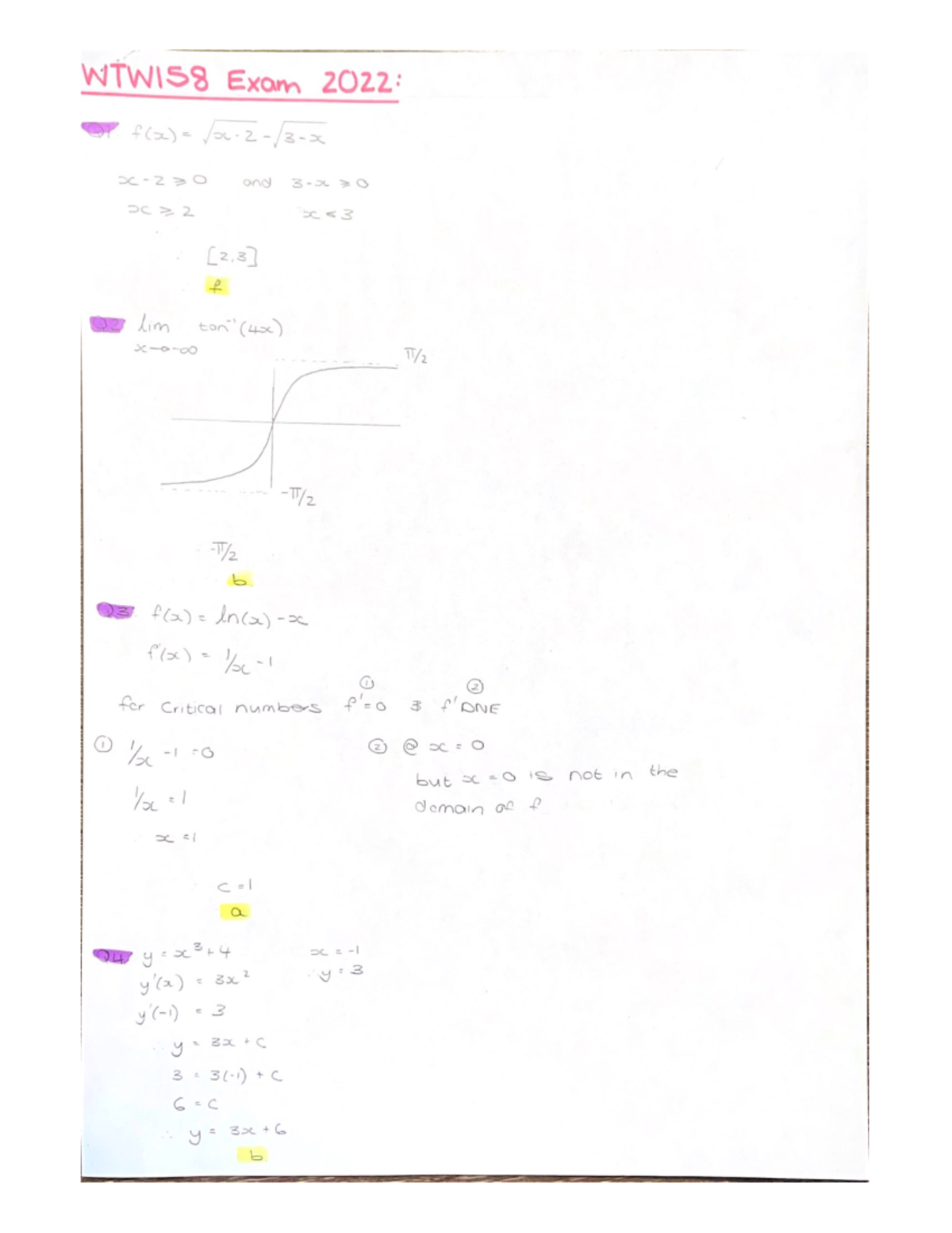 WTW158 2022 Exam Memo - WTW 158 - Studocu