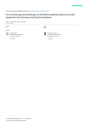 Introduction to Emerging Technologies - - Studocu