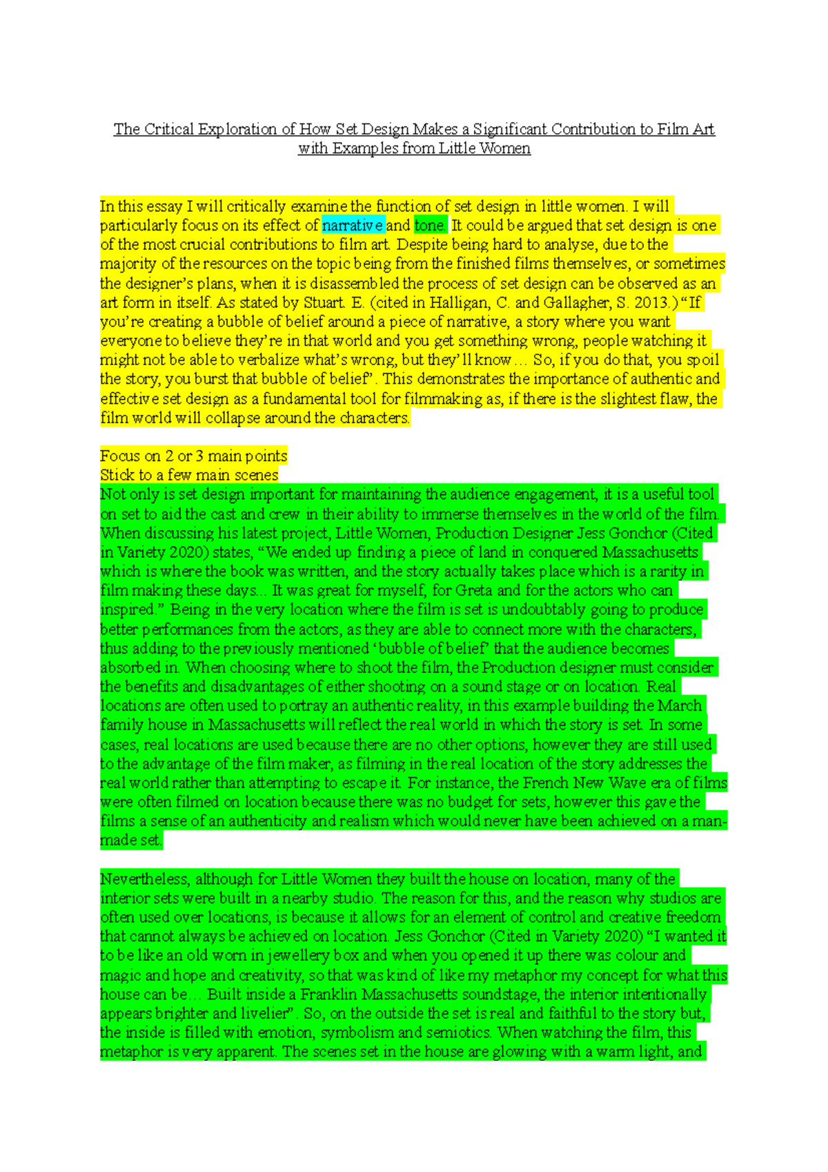 Assessment 2 disassembling film - The Critical Exploration of How Set ...