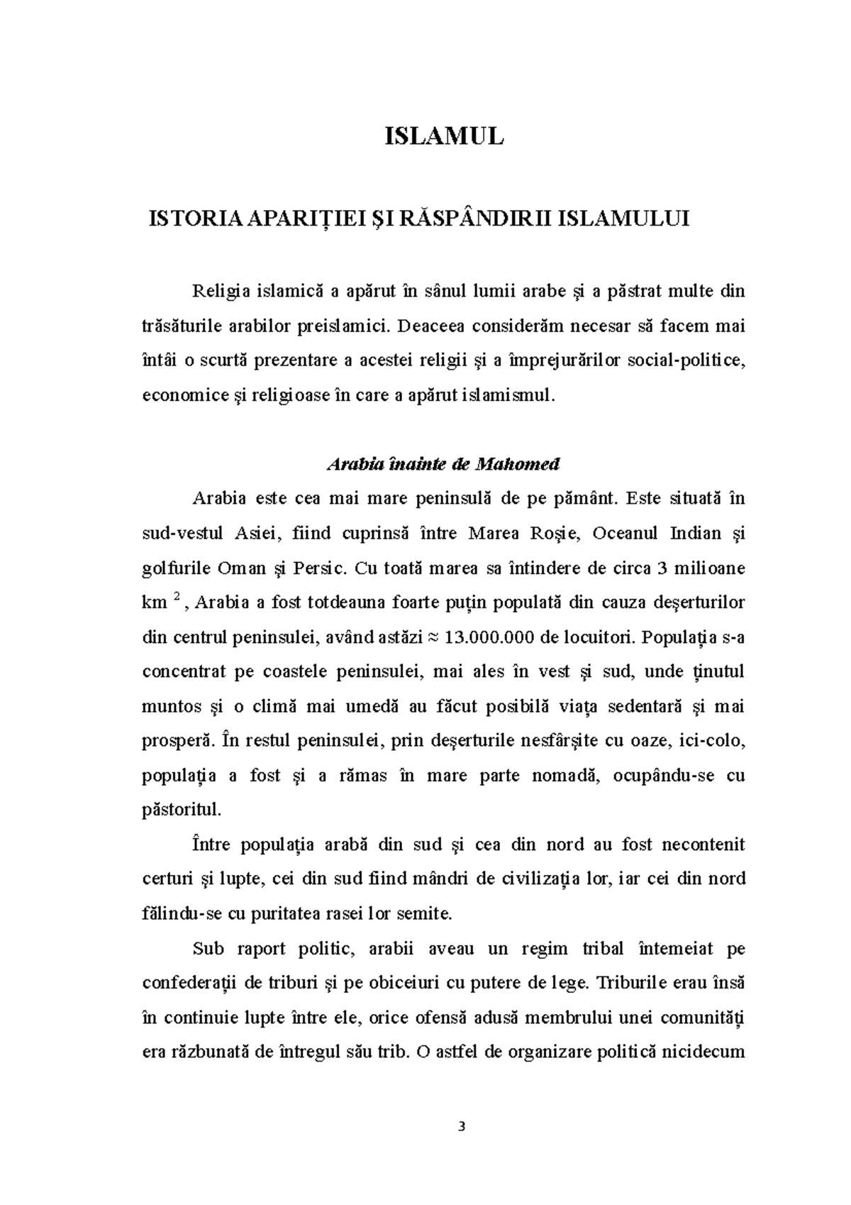 Islamul - zxcz - ISLAMUL ISTORIA APARIŢIEI ŞI RĂSPÂNDIRII ISLAMULUI ...