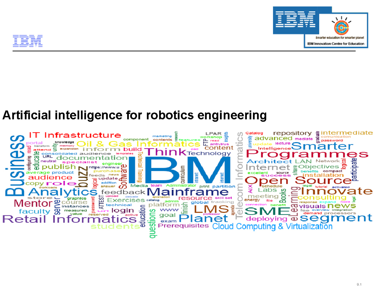 AIR011GU02 - Subject Notes - 9. Artificial intelligence for robotics ...