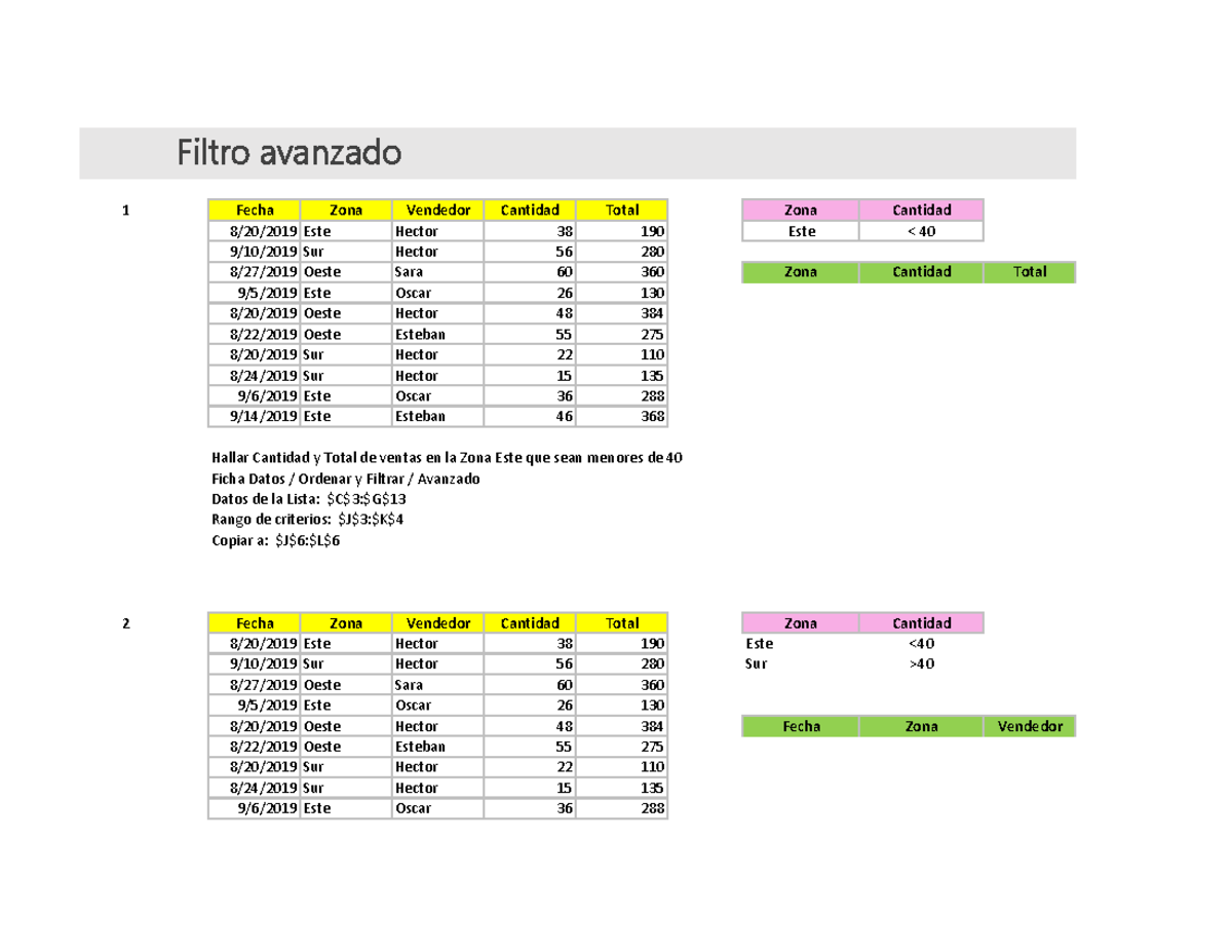 Ejercicios-filtros-avanzados (1) - Filtro avanzado 8/20/2019 Este ...