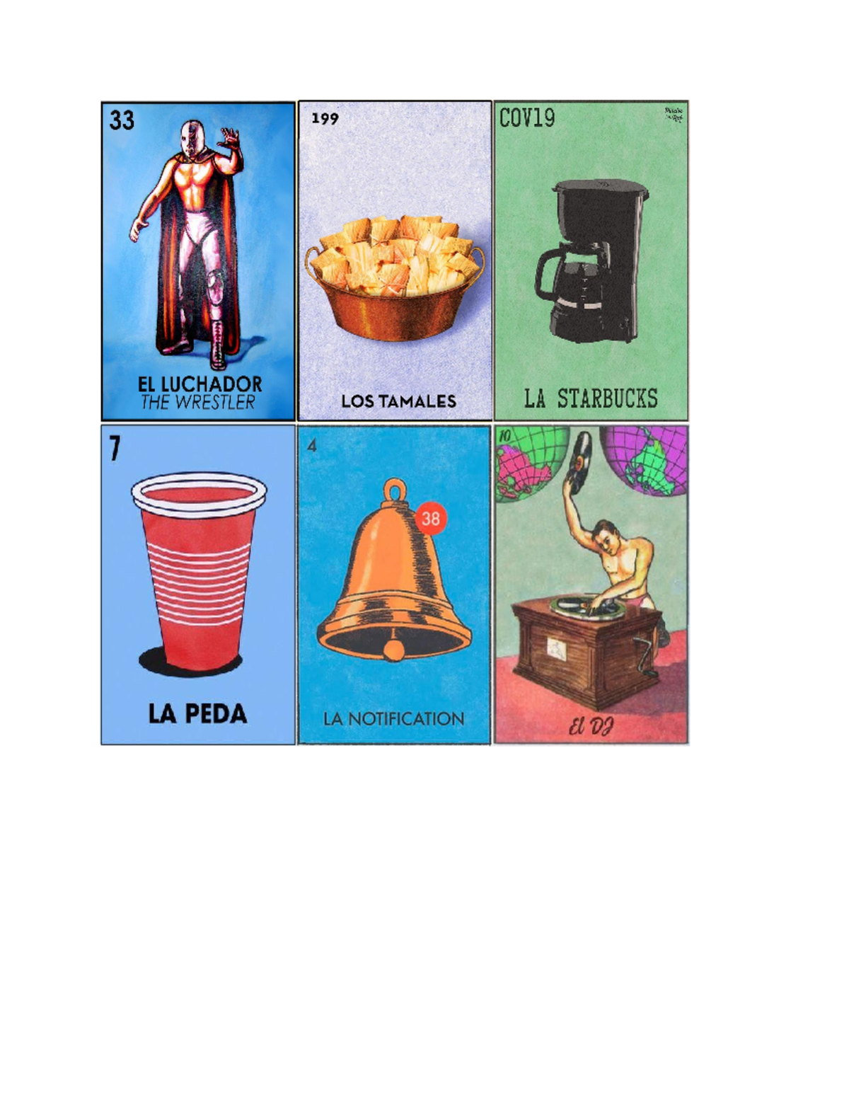 Loteria chusca - 33 COV19 Pinche 199 Raf EL LUCHADOR THE WRESTLER LOS ...