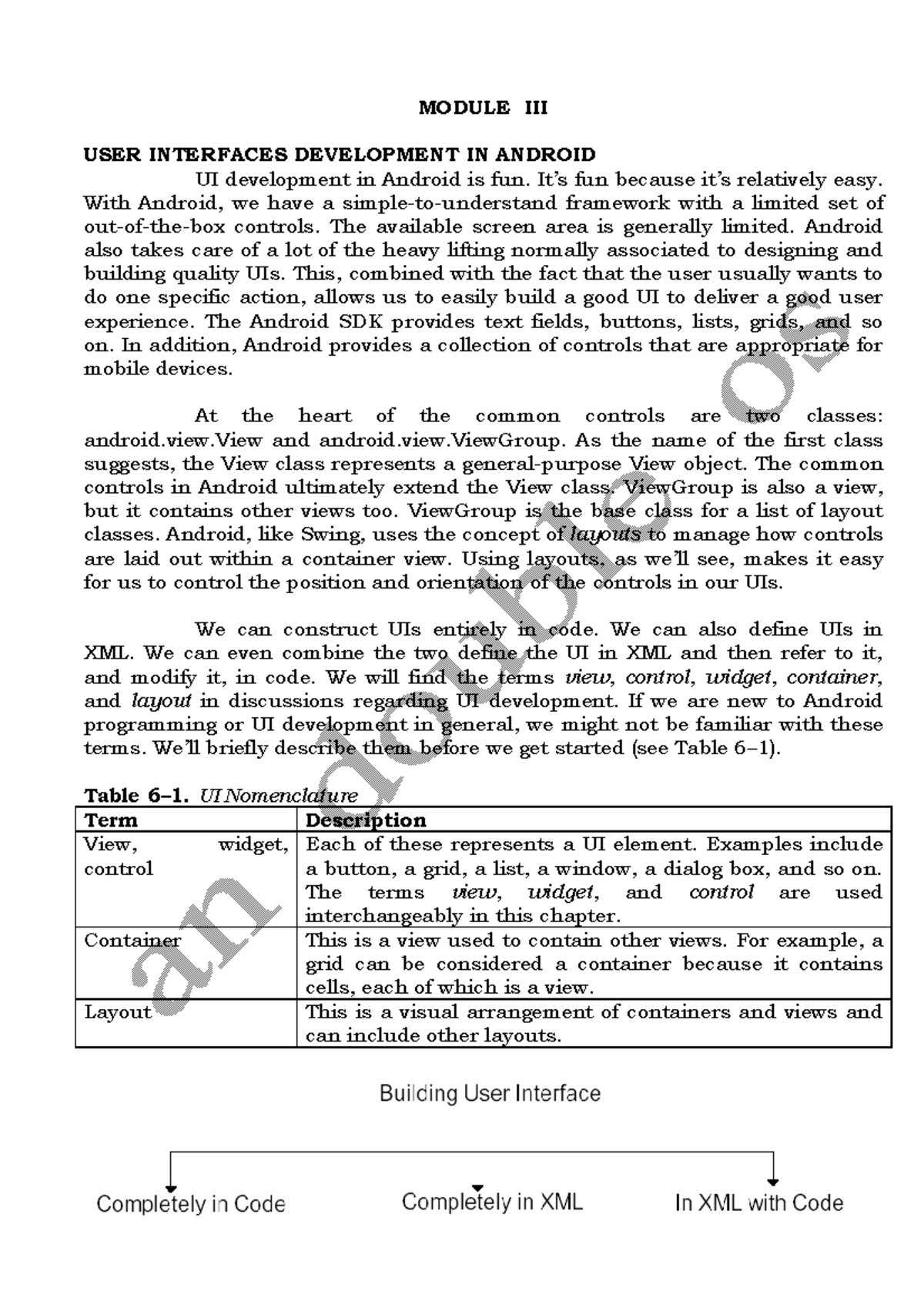 Android Module III - Lecture notes - - Studocu