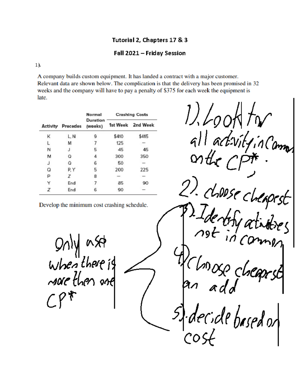 Tutorial 2 - Answers - Tutorial 2, Chapters 17 & 3 Fall 2021 – Friday Session 1). Path 0 1 2 3 4 ...