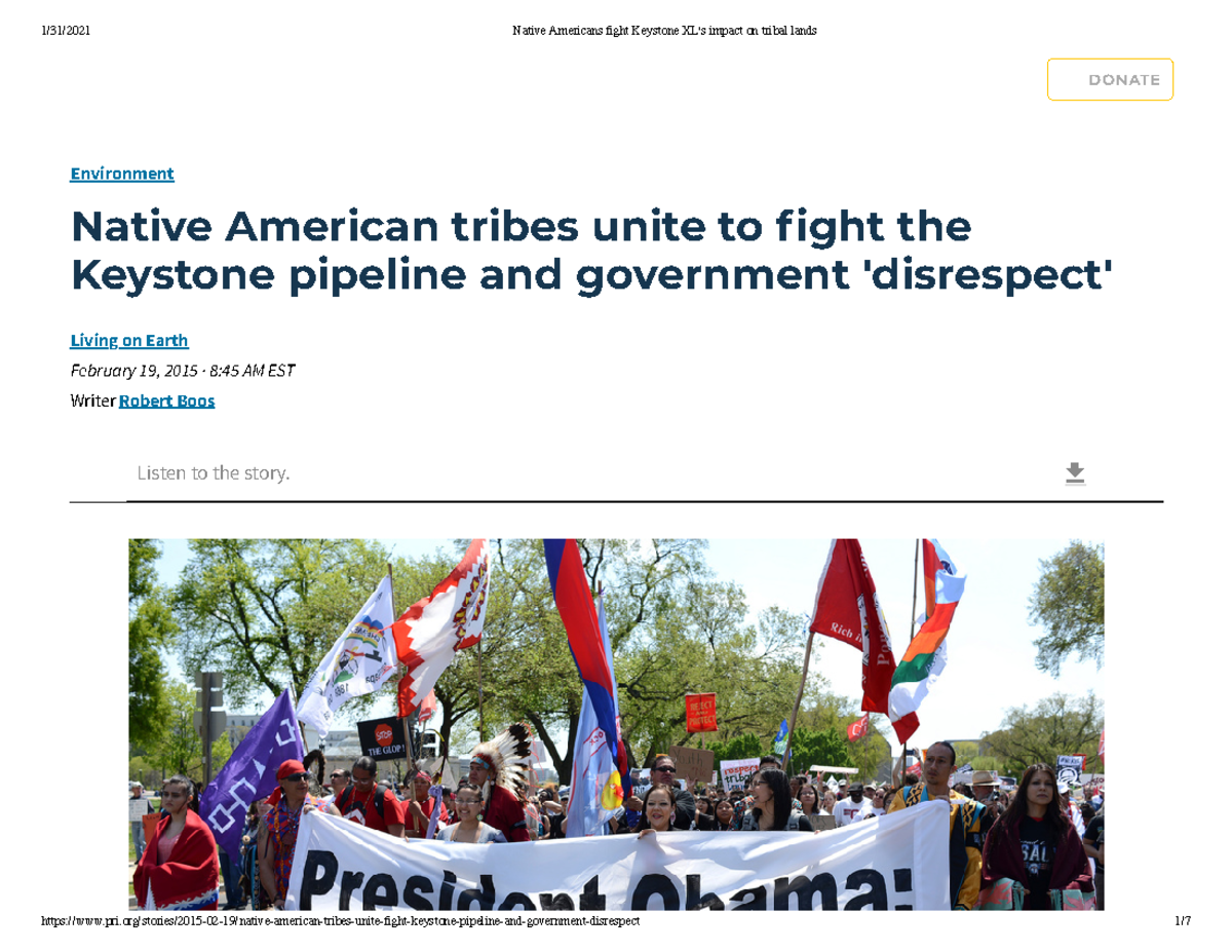 Modern example Indigenous resistance-part-2 - DONATE Environment Native ...