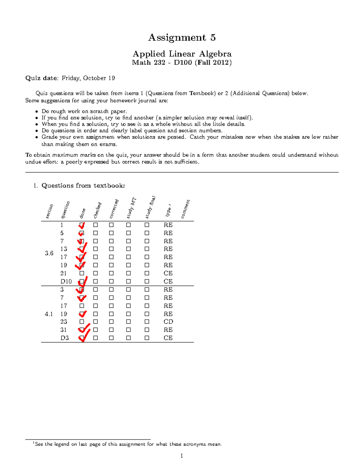 Applied Linear Algebra - Assignments - assig5 - Warning: Popup ...