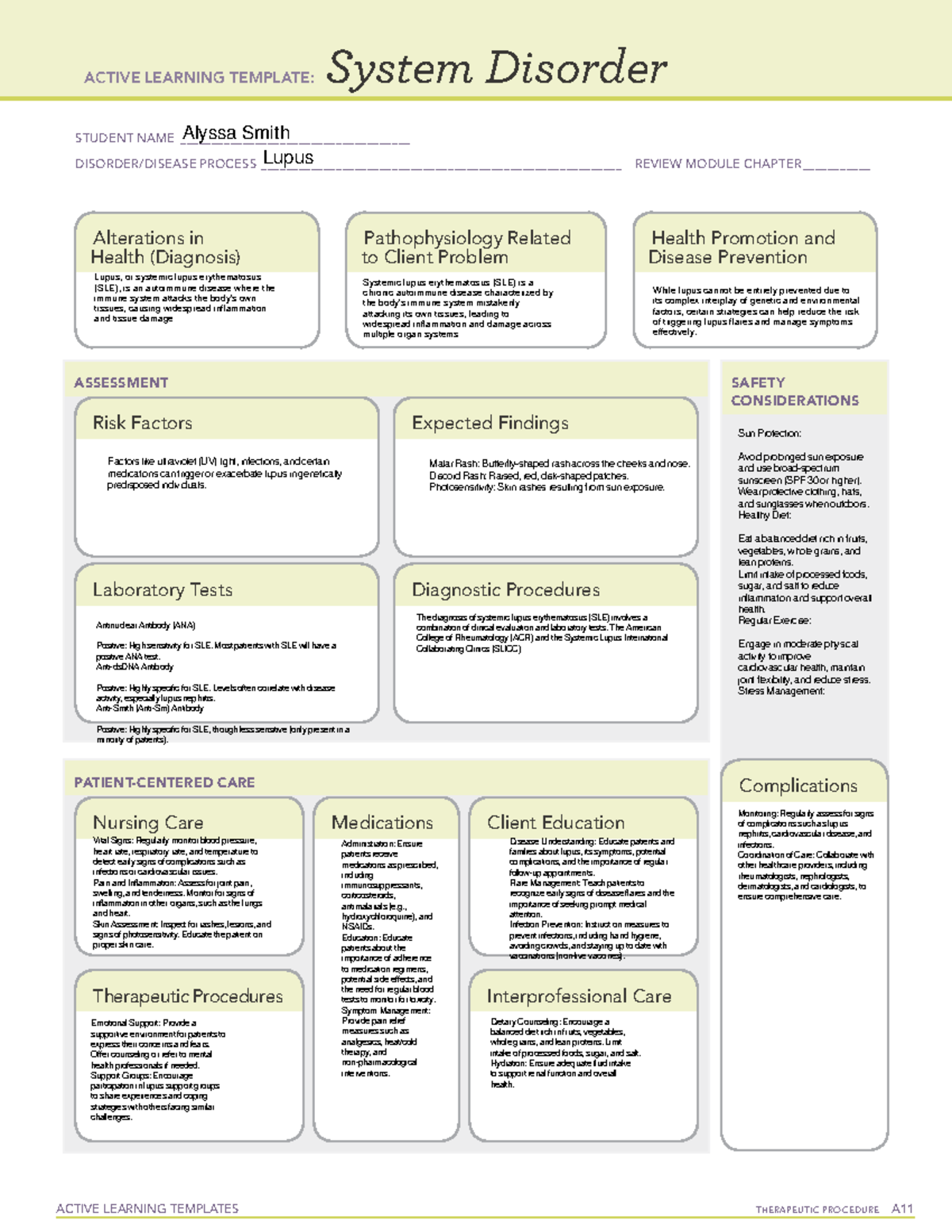 Active Learning Template sys Dis - ACTIVE LEARNING TEMPLATES ...