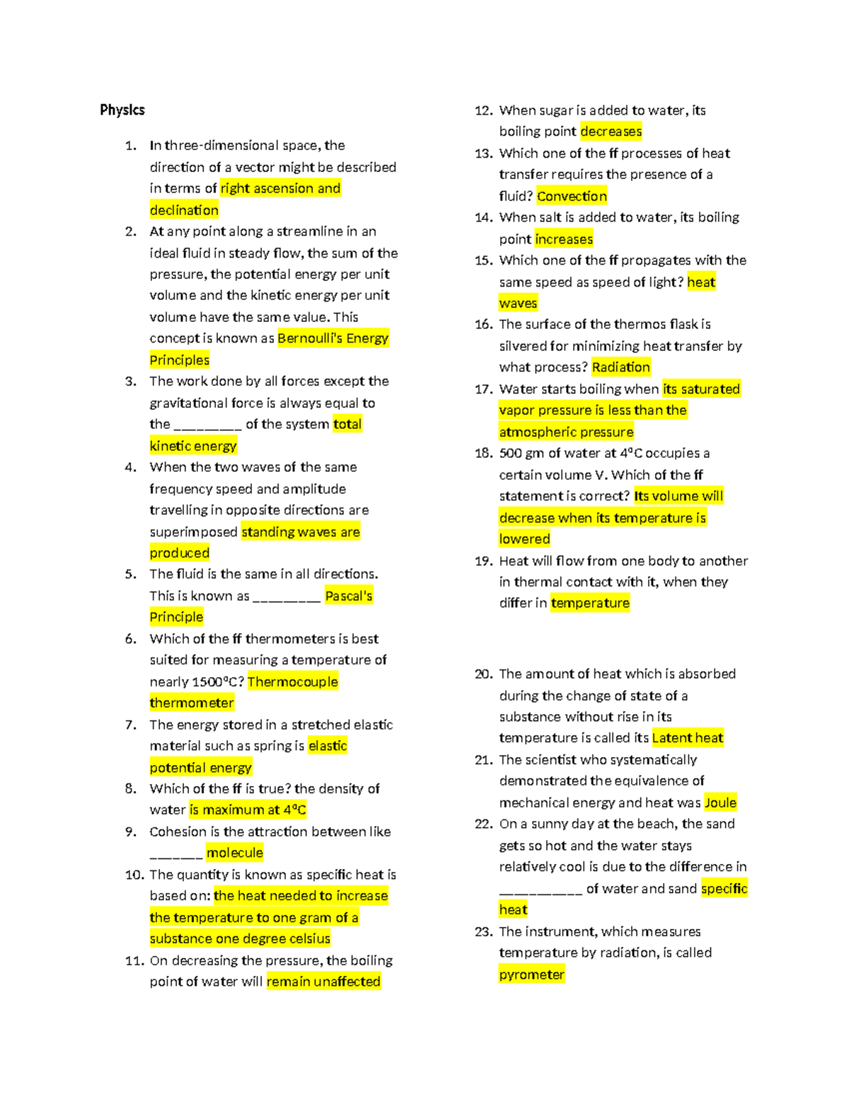 Physics - fighting - Physics 1. In three-dimensional space, the ...